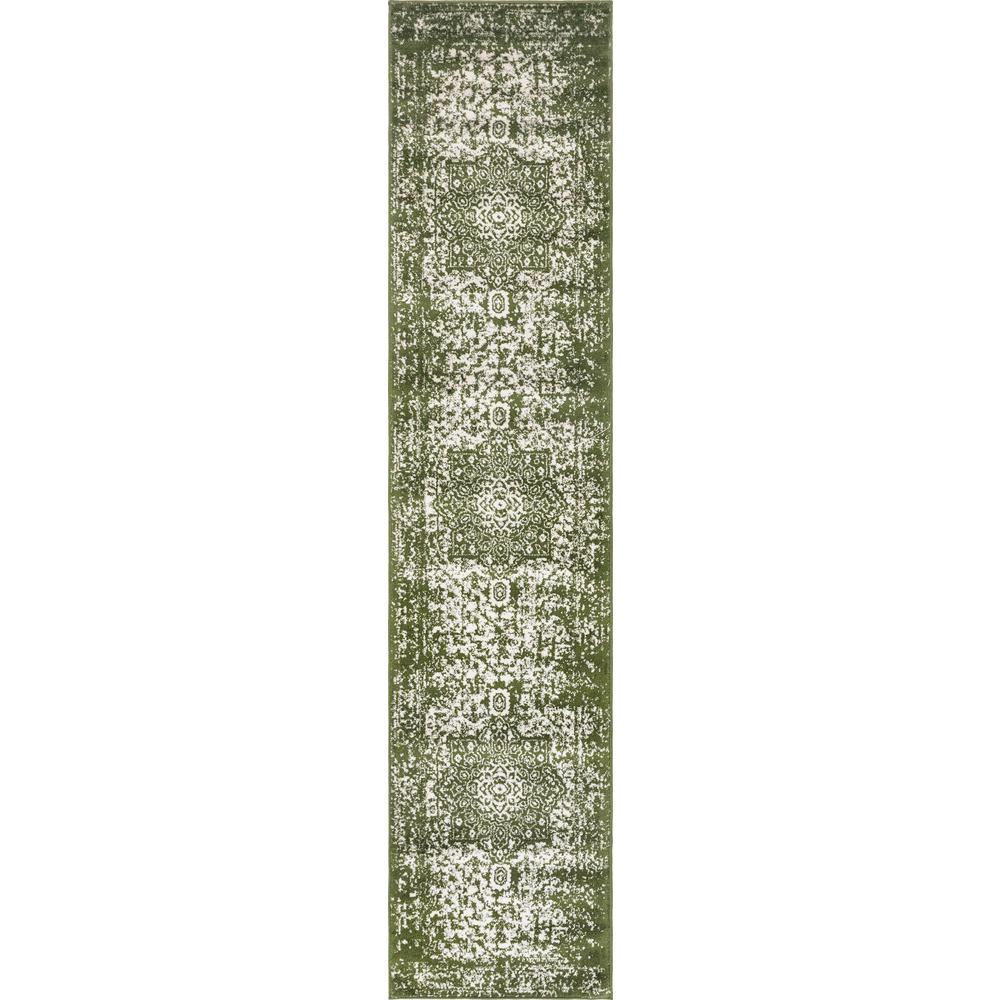 Unique Loom 12 Ft Runner in Green (3150465) - Walmart.com