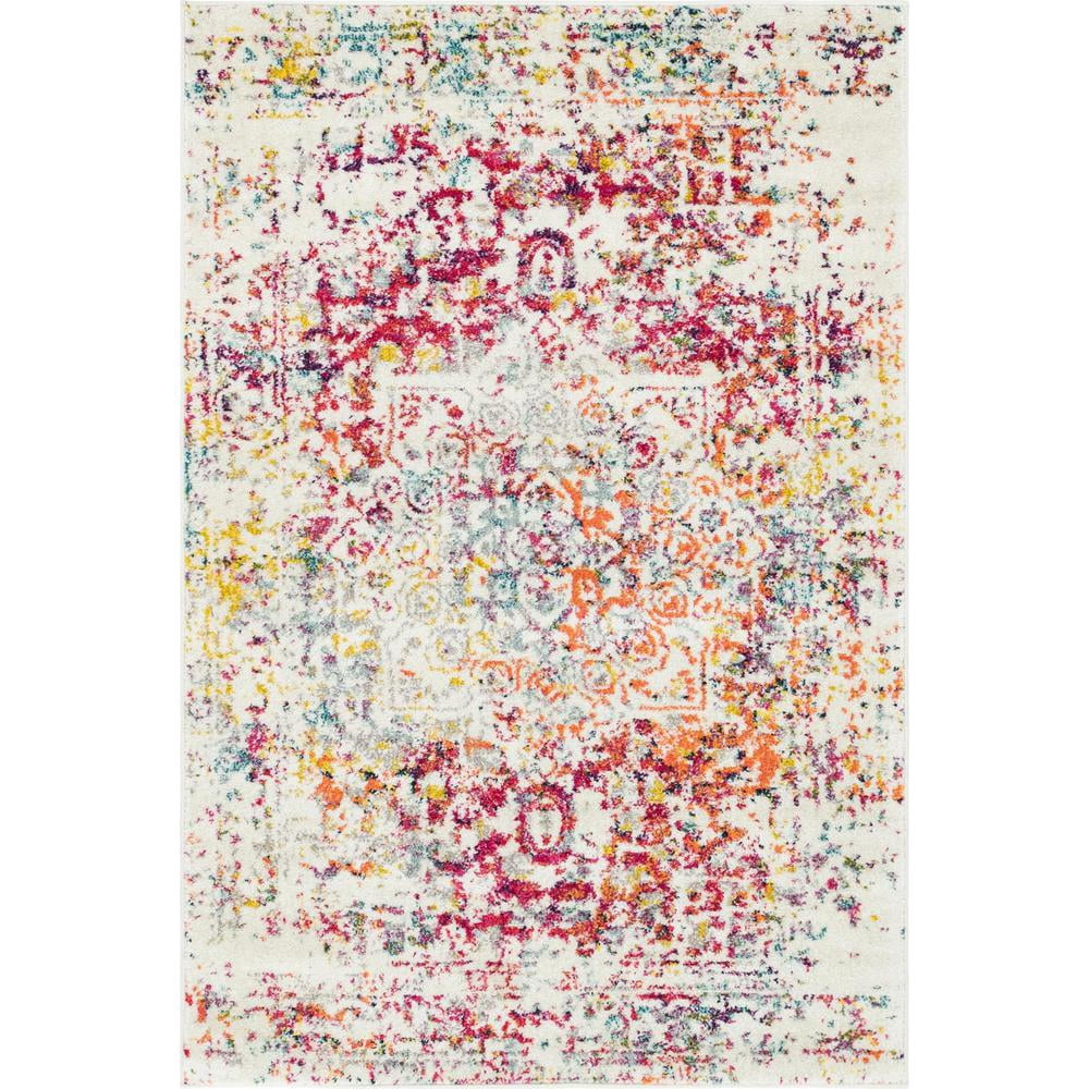 Unique Loom Rectangular 4x6 Rug in Ivory (3150545) - Walmart.com