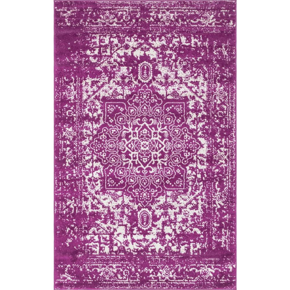 Unique Loom Rectangular 5x8 Rug in Purple (3150472) - Walmart.com