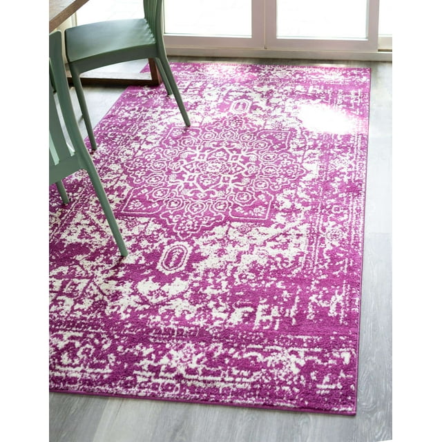 Unique Loom Rectangular 6x9 Rug in Purple (3150471) - Walmart.com