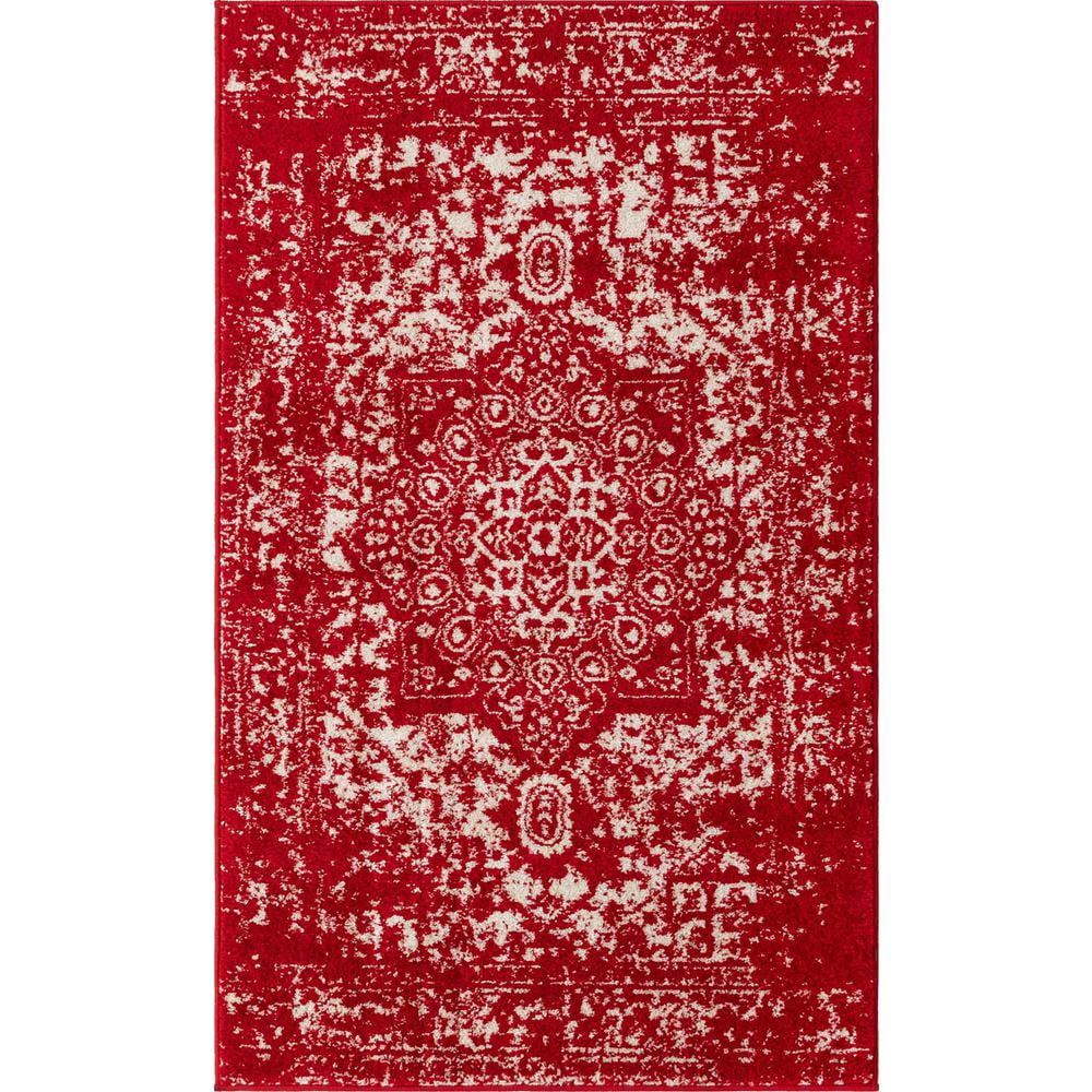 Unique Loom Rectangular 3x5 Rug in Red (3150426) - Walmart.com