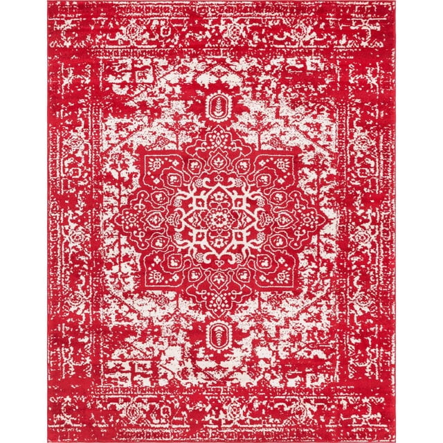 Unique Loom Rectangular 8x10 Rug in Red (3150421) - Walmart.com