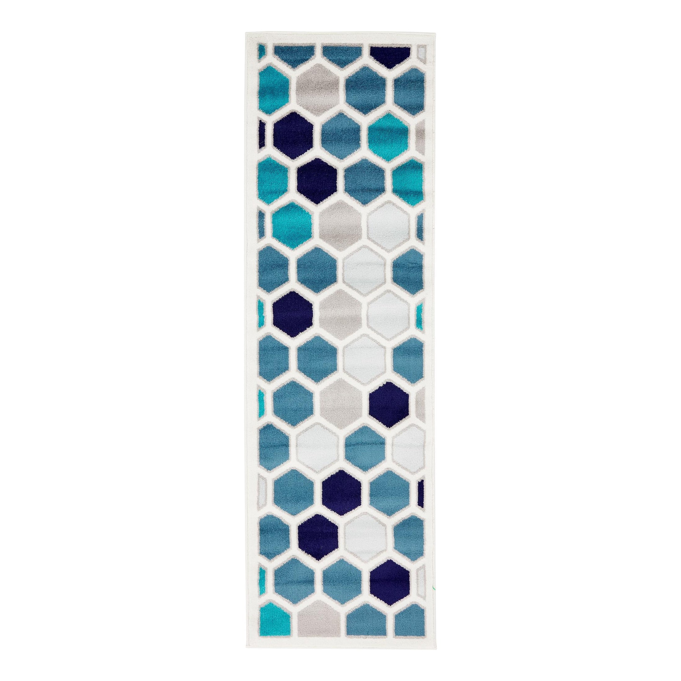 Unique Loom Metro Rug Cream/Beige 2' x 6' 9" Runner Geometric Modern ...
