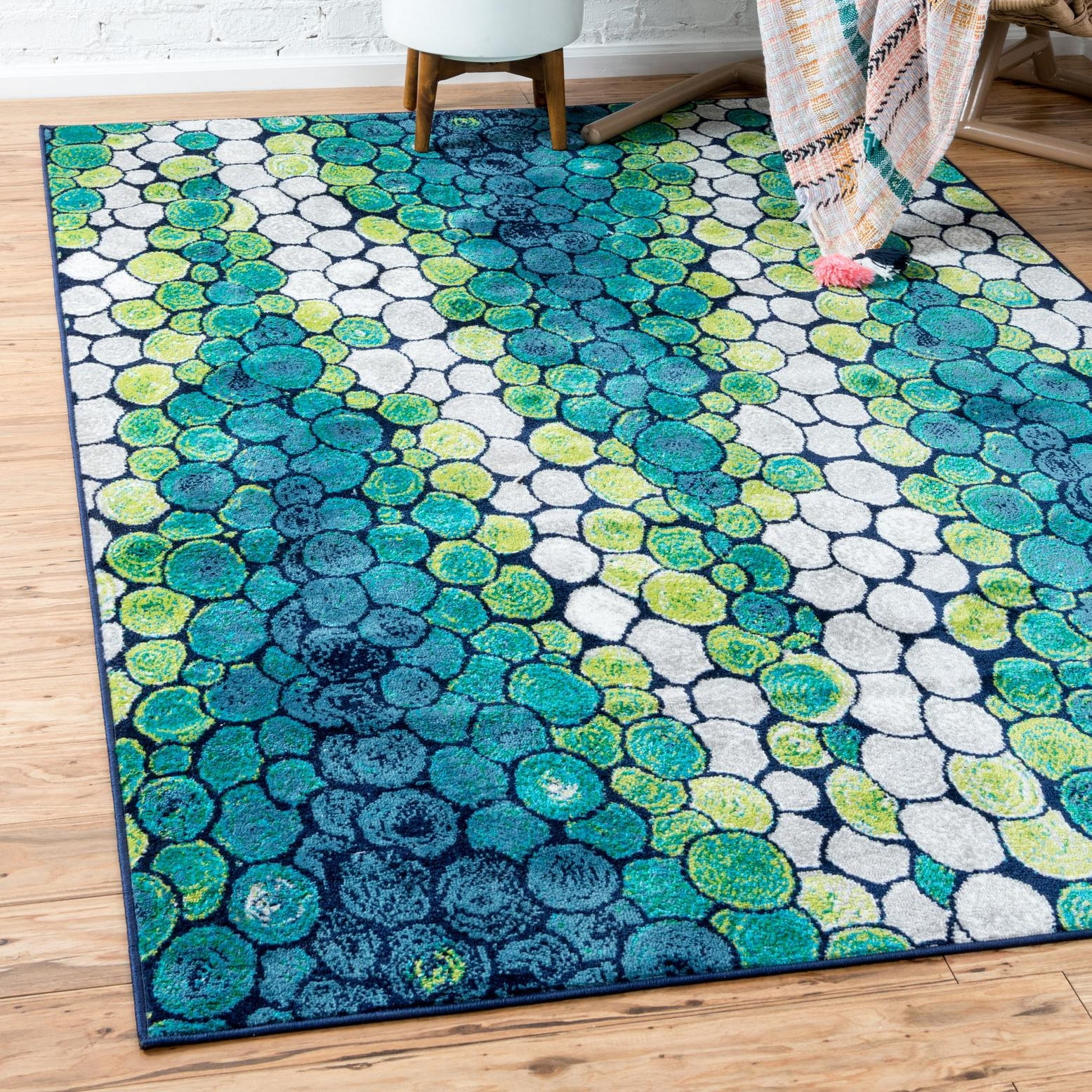 Unique Loom Metro Collection Area Rug - Pebbles (4' 1" x 6' 1 ...