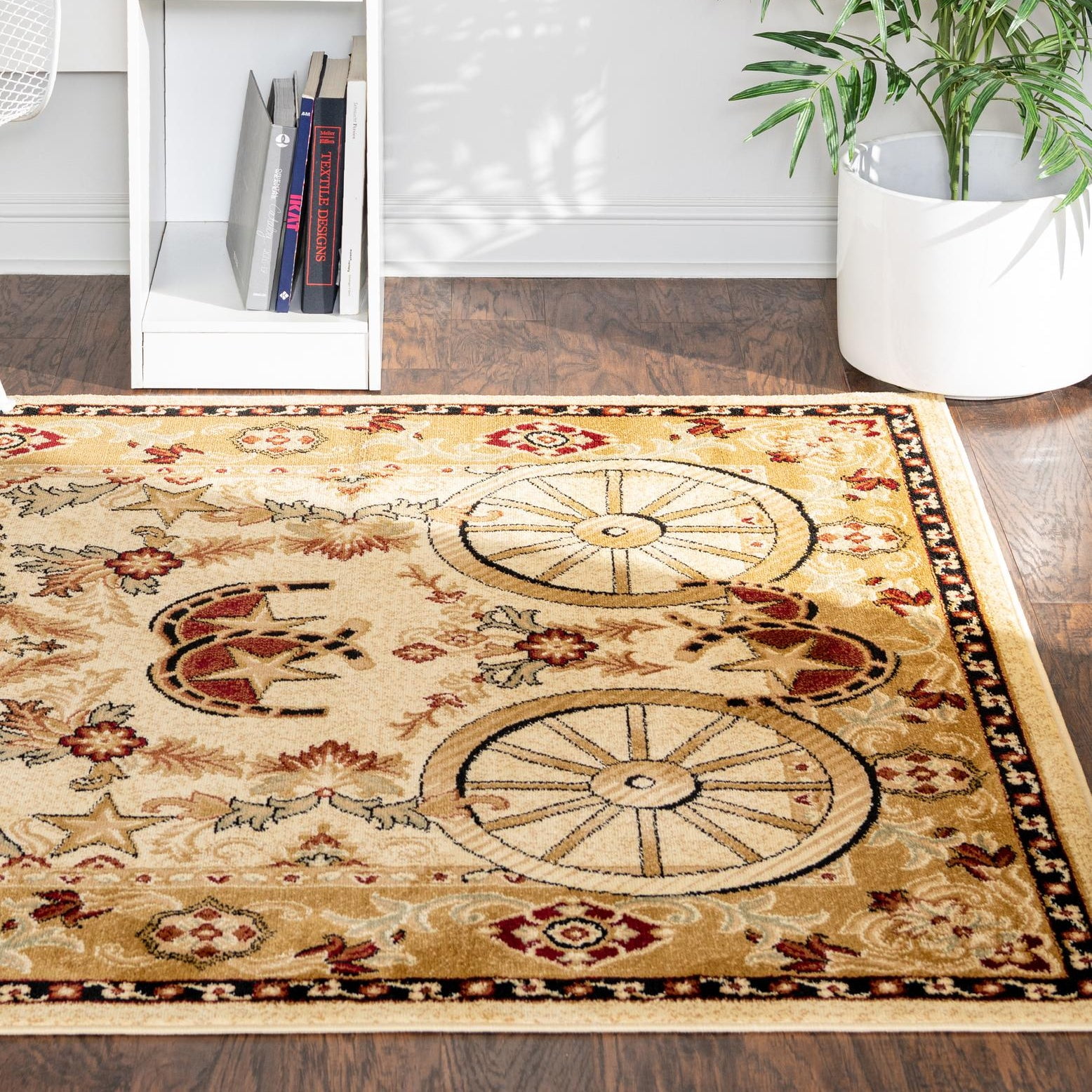 Unique Loom Pioneer Collection Area Rug - Missoula (2' x 3' 1" Rectangle Ivory/Beige) - Walmart.com