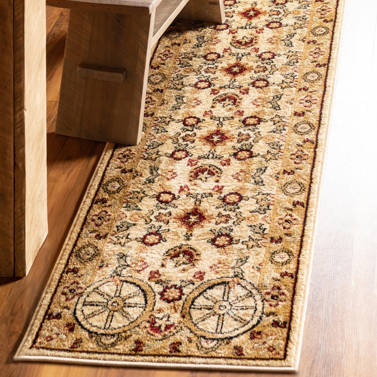 Unique Loom Pioneer Collection Area Rug - Missoula (2' x 6' 1" Runner Ivory/Beige) - Walmart.com