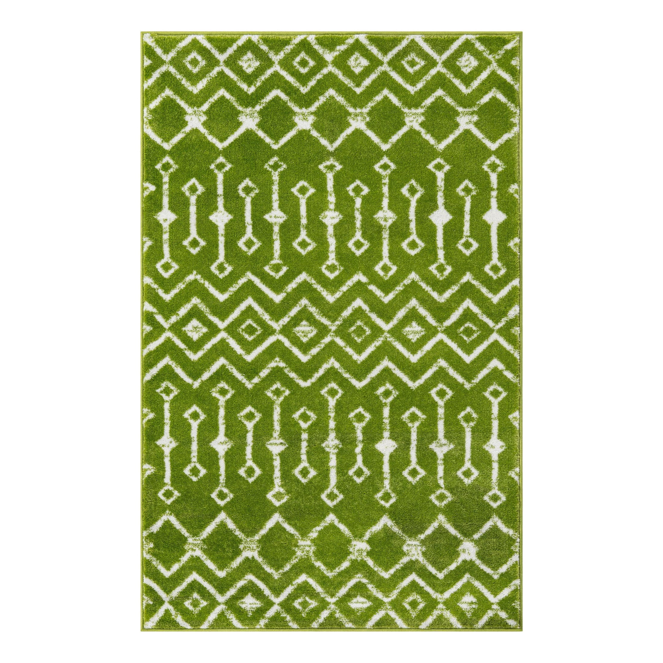 Unique Loom Moroccan Trellis Collection Area Rug - Mamounia (3' 1" x 5 ...