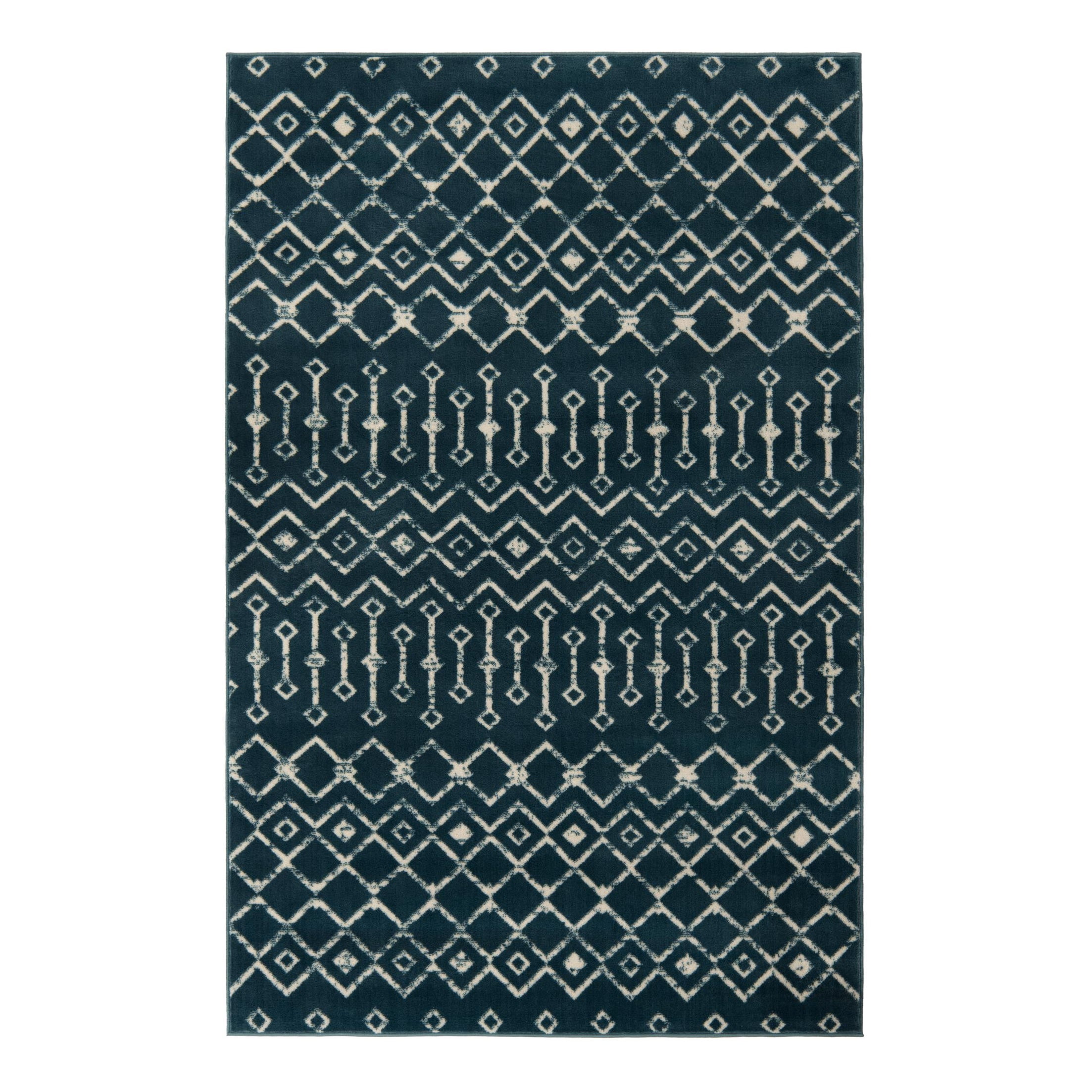 Unique Loom Moroccan Trellis Collection Area Rug - Mamounia (5' 3" x 8 ...