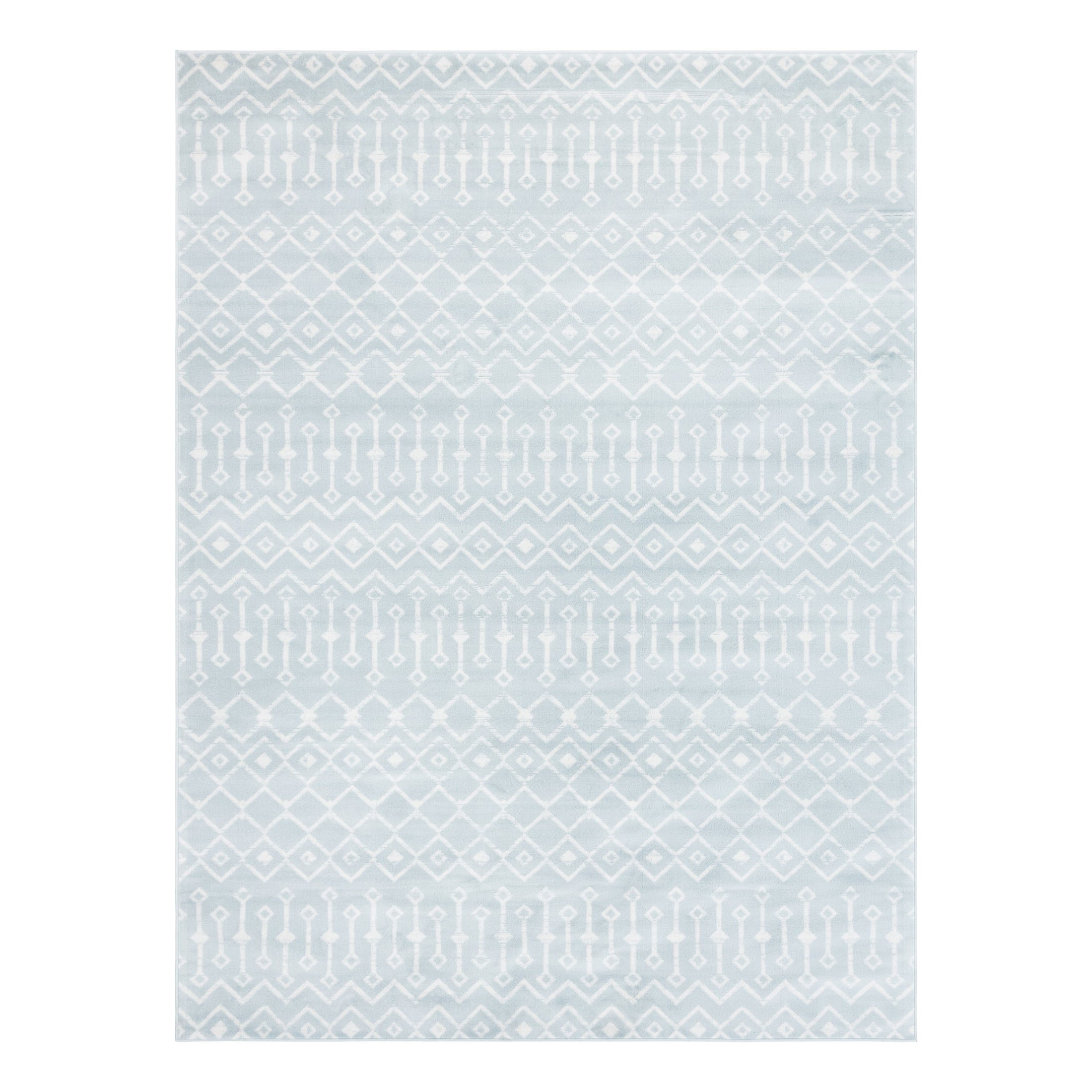 Unique Loom Moroccan Trellis Collection Area Rug - Mamounia (7' 10" x ...