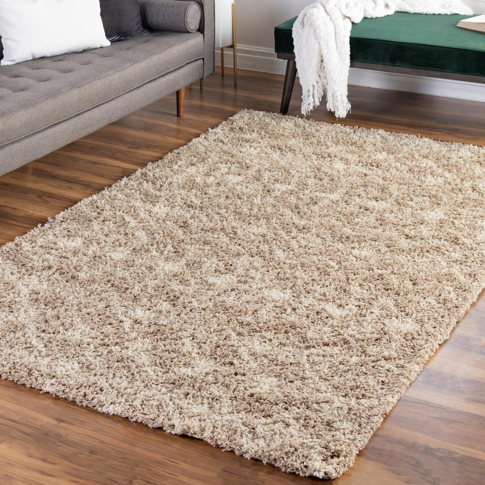 Unique Loom Moroccan Trellis Shag Collection Area Rug - Meknes (10' 8 ...