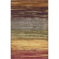 Unique Loom Mundo Nova Barista Rug Beige/Blue 5' 3" x 8' Rectangle ...