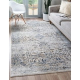 Unique Loom Naples Augustus Rug Cream/Beige 9' x 12' 2" Rectangle ...