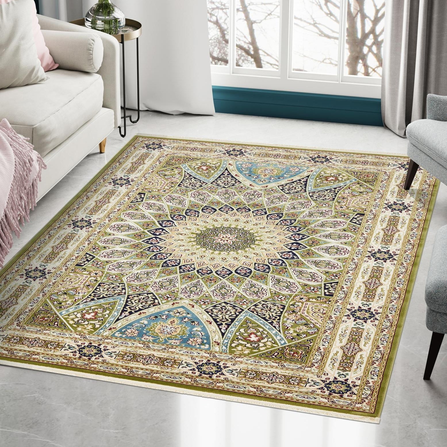 Unique Loom Narenj Collection Area Rug - Adams (10' x 13' Rectangle ...