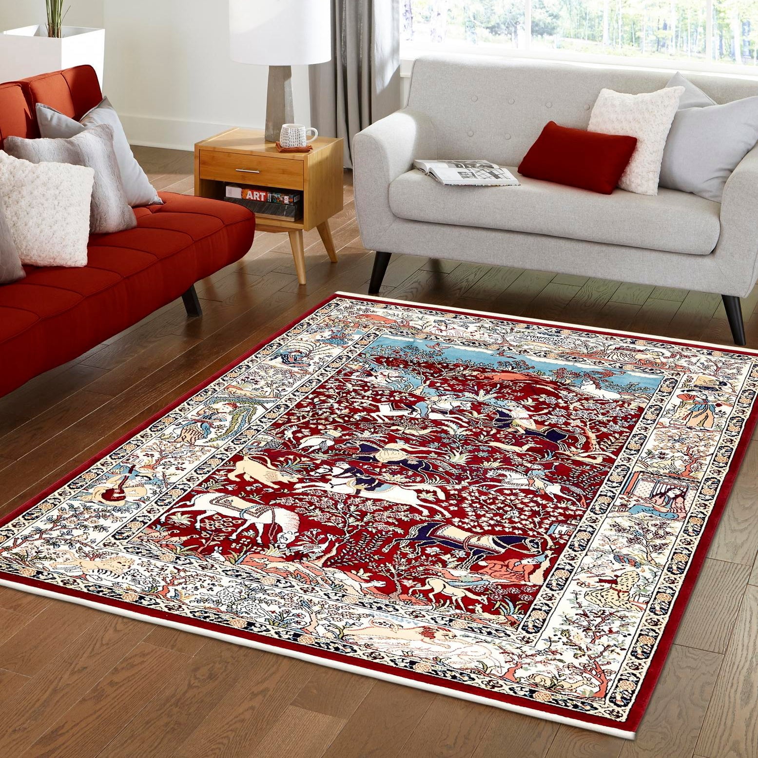 Unique Loom Narenj Collection Area Rug - Birmingham (3' x 5' 1 ...
