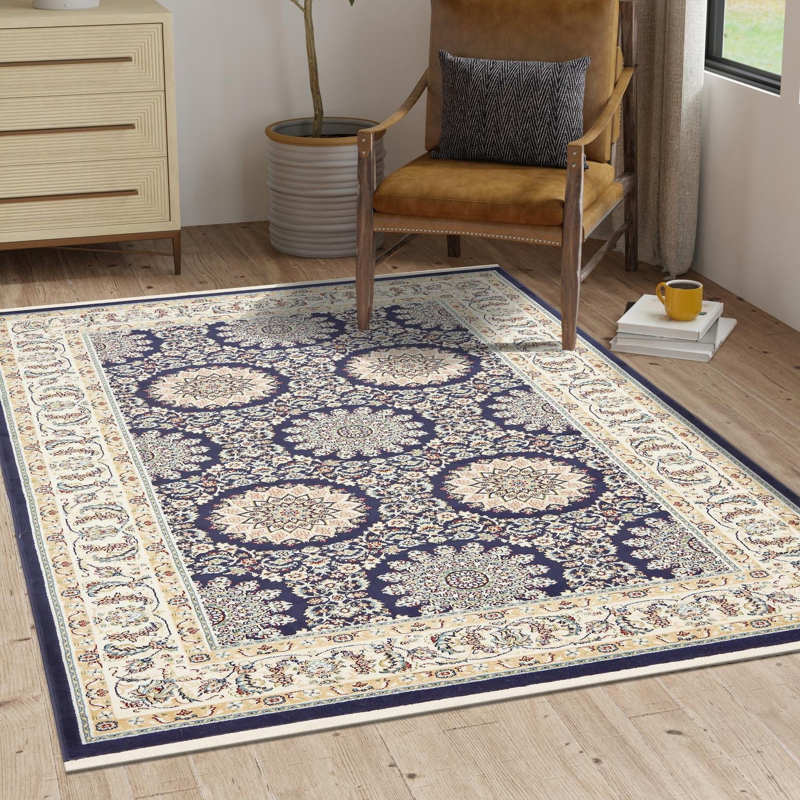 Unique Loom Narenj Collection Area Rug - Brighton (8' x 10' Rectangle ...