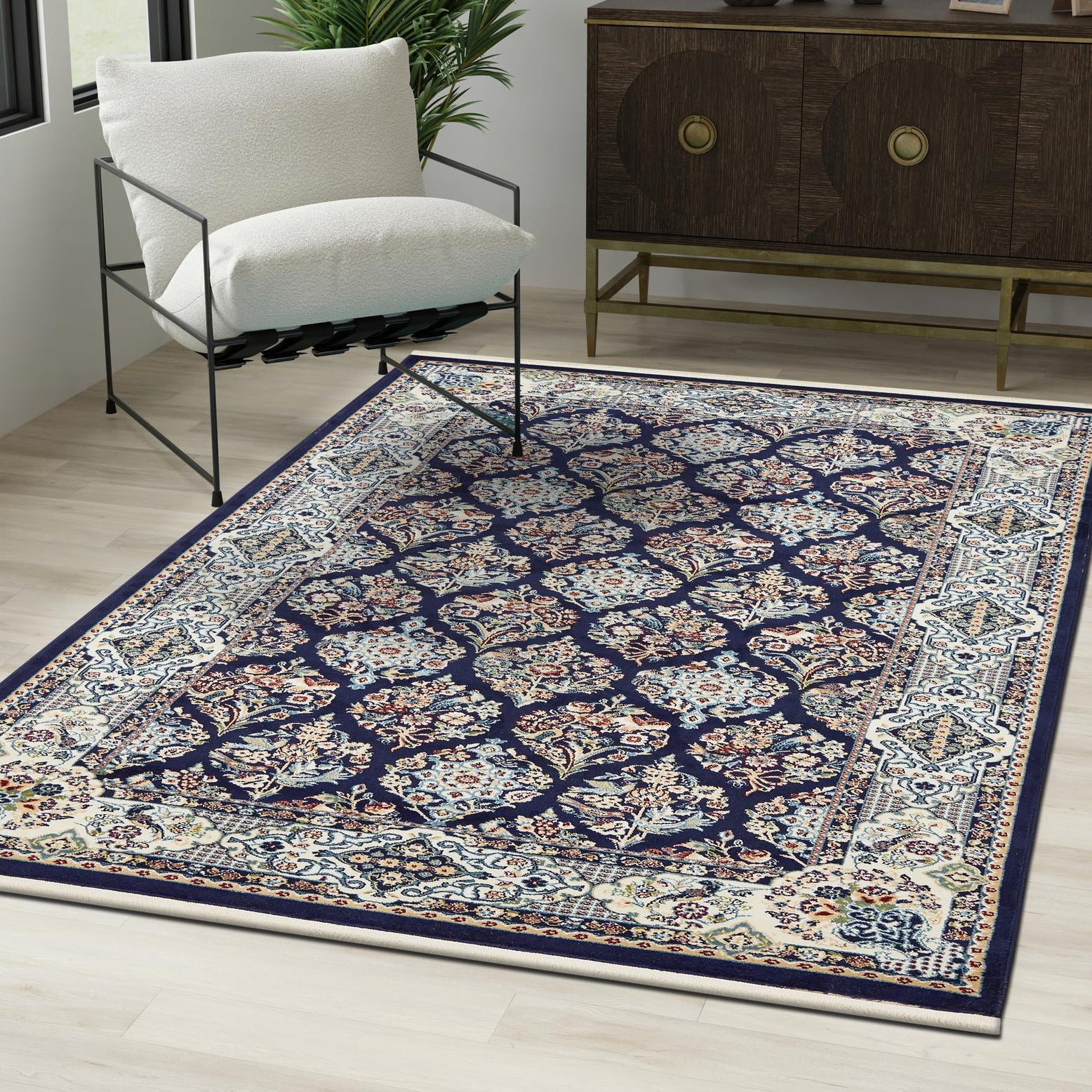 Unique Loom Narenj Collection Area Rug - Sheffield (8' x 10' Rectangle ...