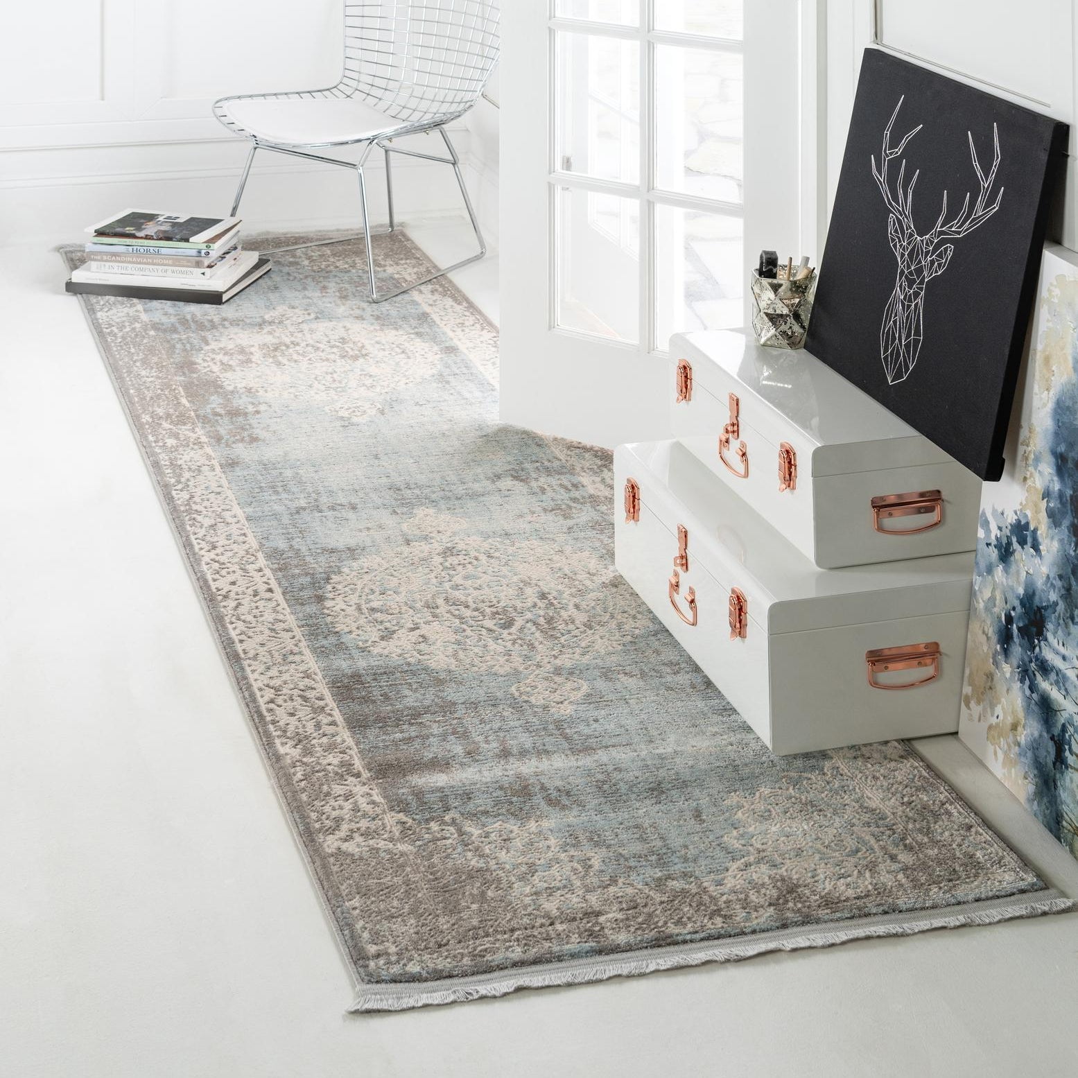 Unique Loom New Classical Collection Area Rug - Olwen (2' 7" x 10 ...