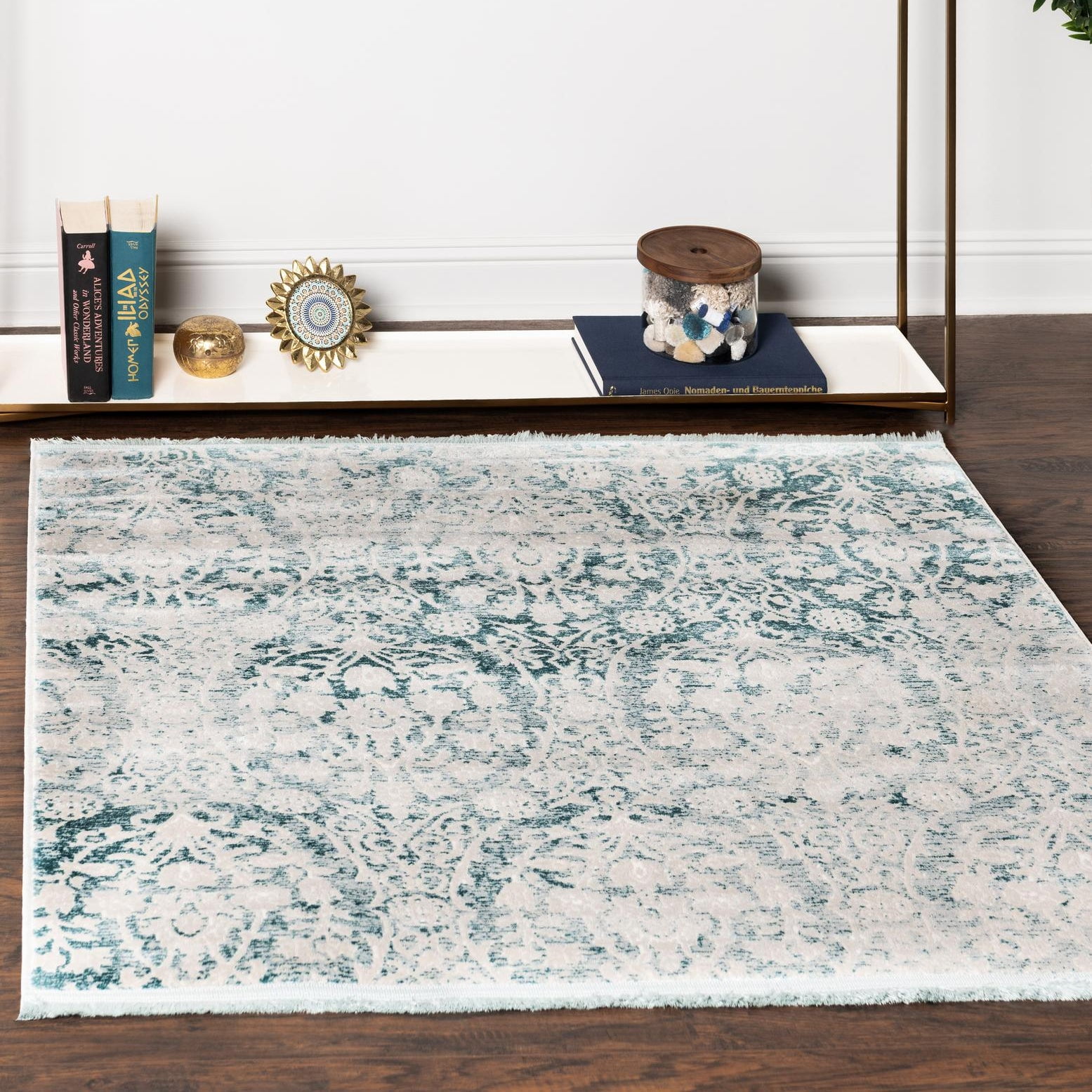 Unique Loom New Classical Collection Area Rug - Tyche (4' Square Light ...