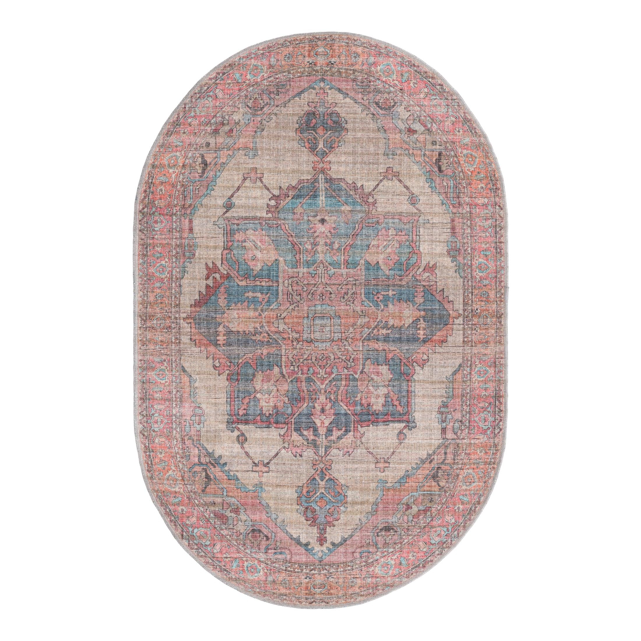 Unique Loom Nostalgia Collection Area Rug - Ella (3' 11" x 6' Oval ...