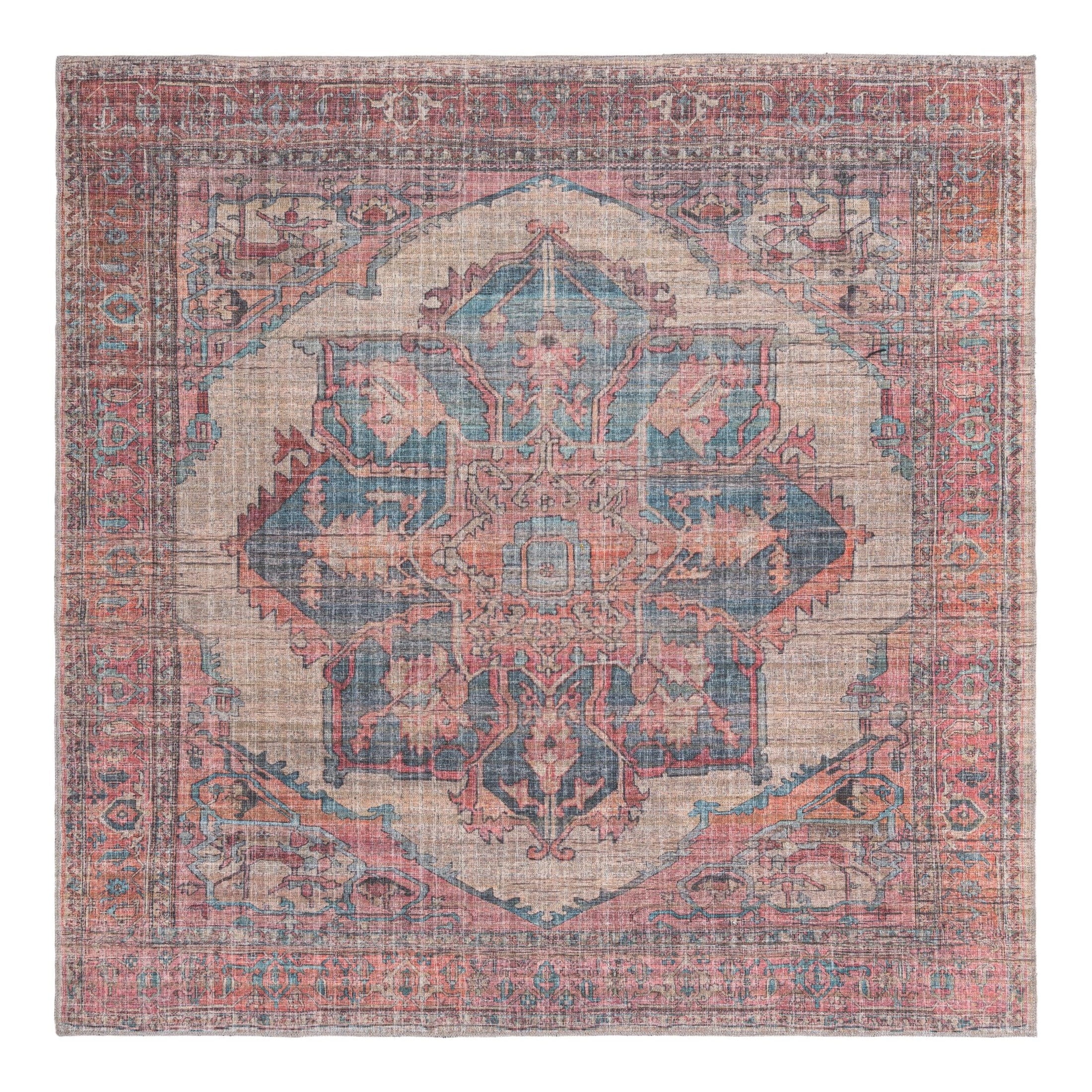 Unique Loom Nostalgia Collection Area Rug - Ella (7' 10" Square Antique ...