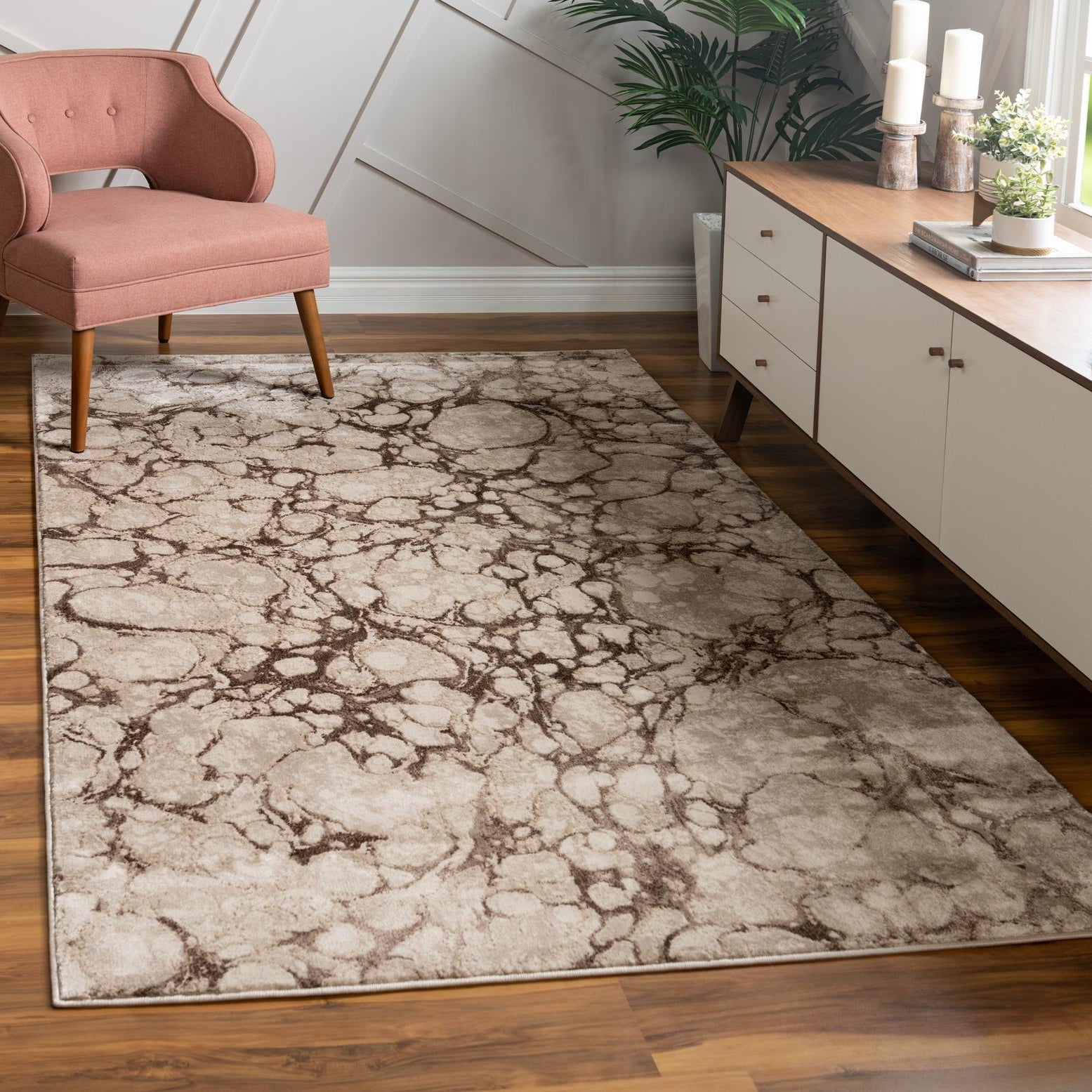 Unique Loom Oasis Collection Area Rug - Breeze (8' x 10' Rectangle ...