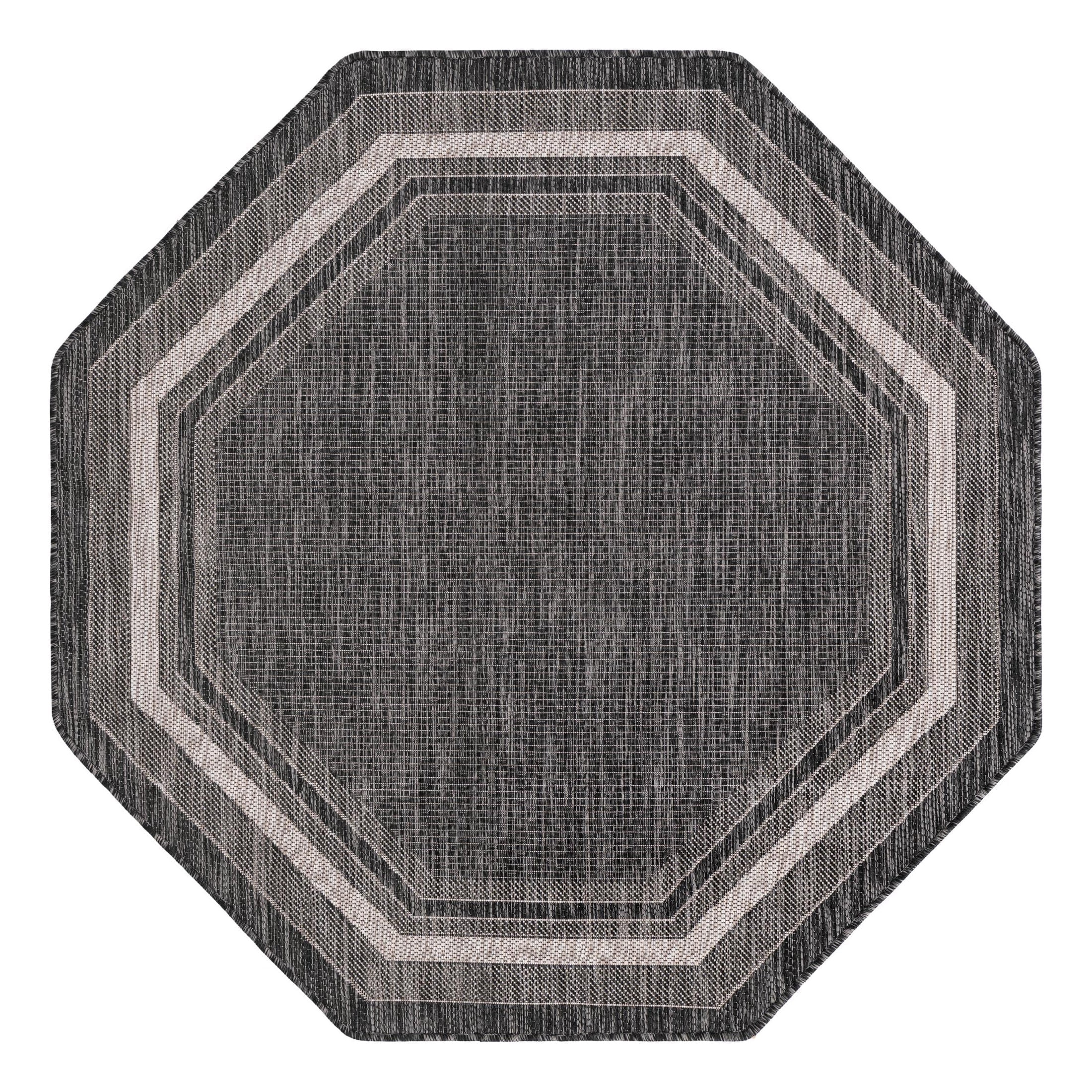 Unique Loom Outdoor Border Collection Area Rug - Soft Border (5' 3 ...
