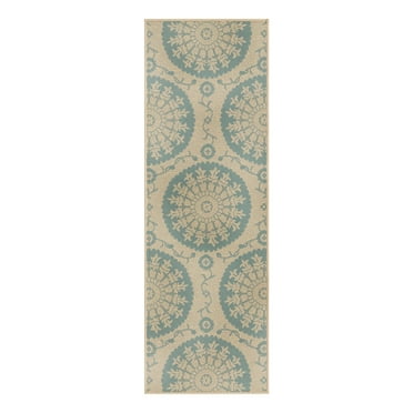 Unique Loom Fars Collection Area Rug - Pasadena (4' x 6' Oval Blue ...