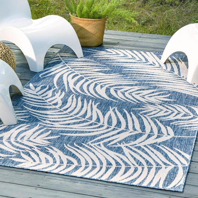 Unique Loom Outdoor Botanical Collection Area Rug - Palm (7' 10" x 11 ...