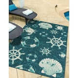 Unique Loom Outdoor Coastal Collection Area Rug - Marmaris (7' 10" x 10 ...