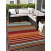 Unique Loom Outdoor Coastal Collection Area Rug - Marmaris (4' 1" Round ...
