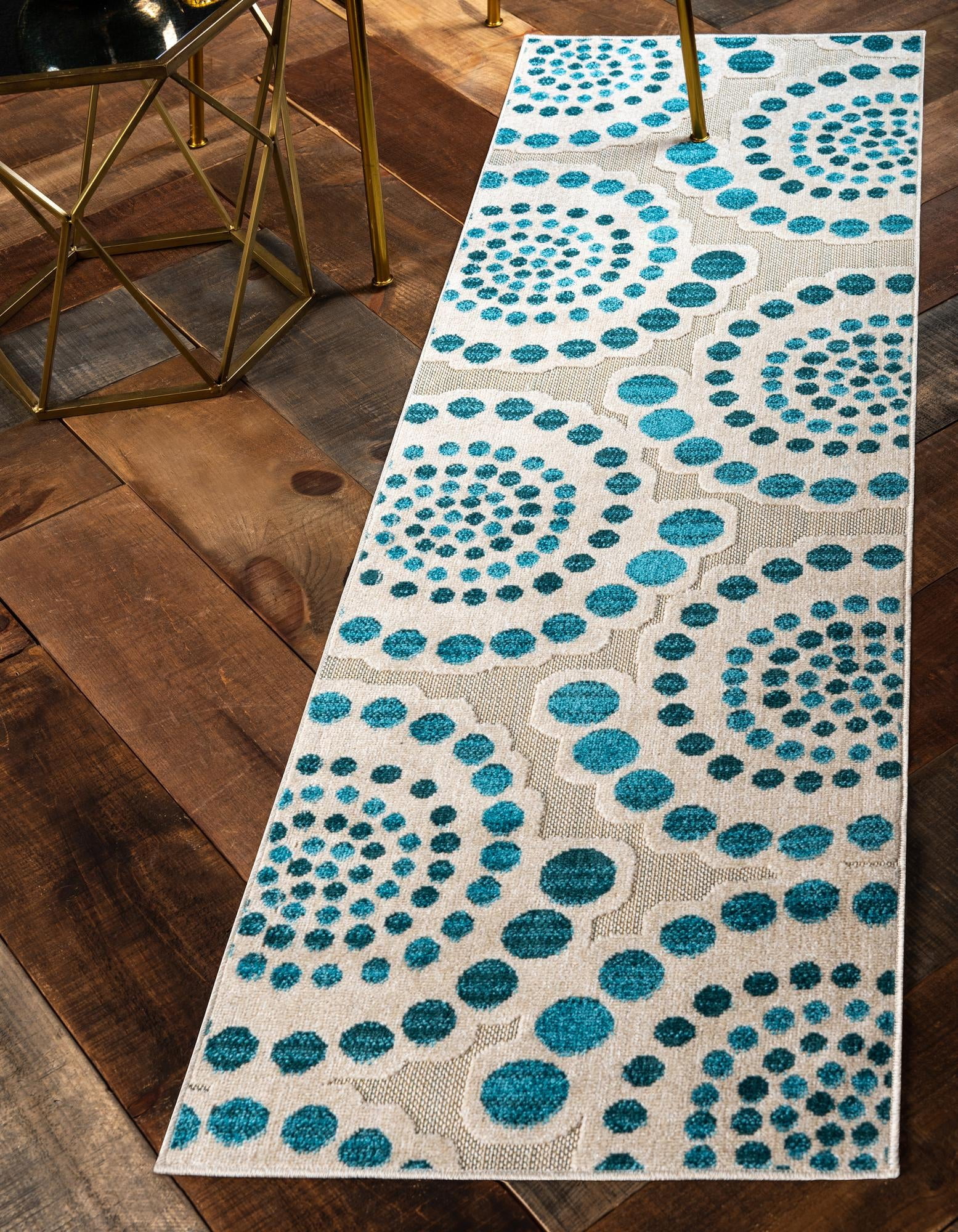 Unique Loom Outdoor Modern Collection Area Rug - Charlotte (2' x 6' 1 ...