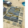 Unique Loom Outdoor Modern Collection Area Rug - Glyph (10' x 12' 2 ...