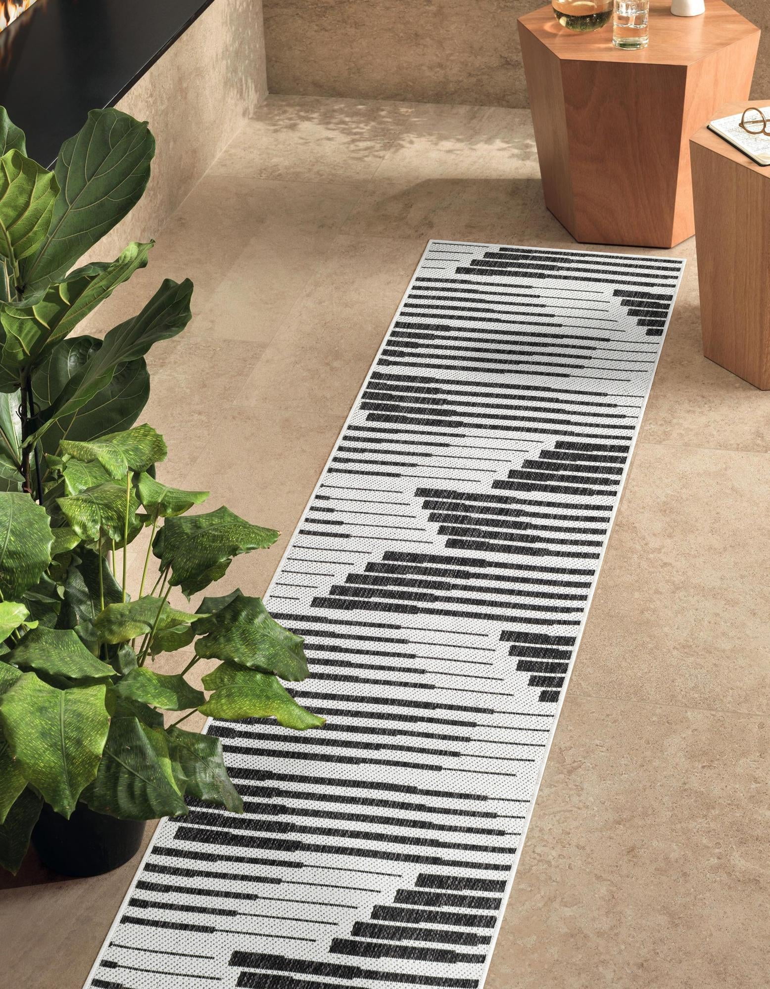 Unique Loom Outdoor Modern Collection Area Rug - Umbra (2' x 5' 3 ...