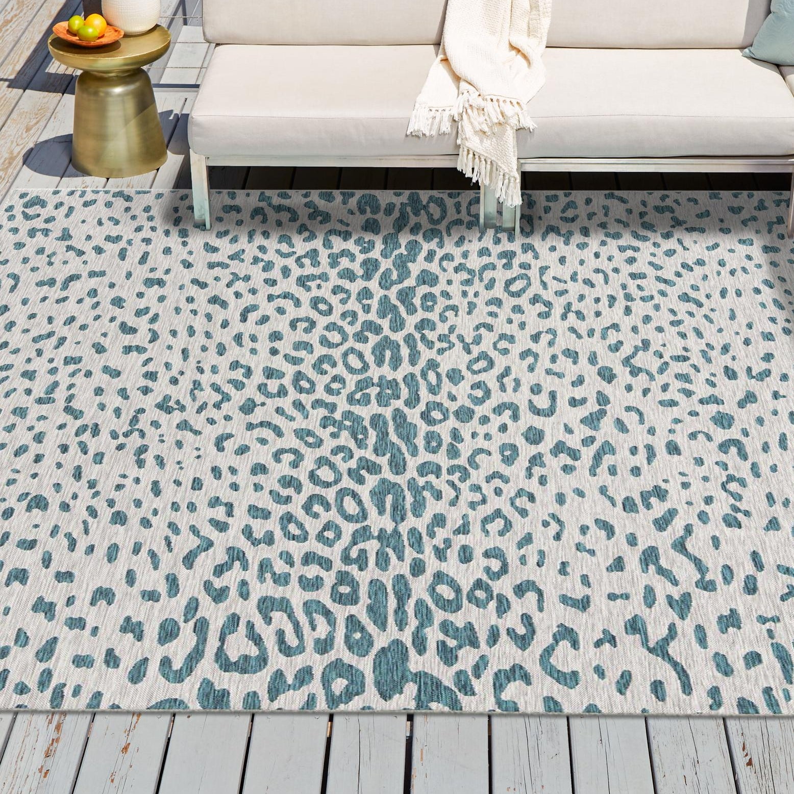 Unique Loom Outdoor Safari Collection Area Rug - Samburu (10' Square ...