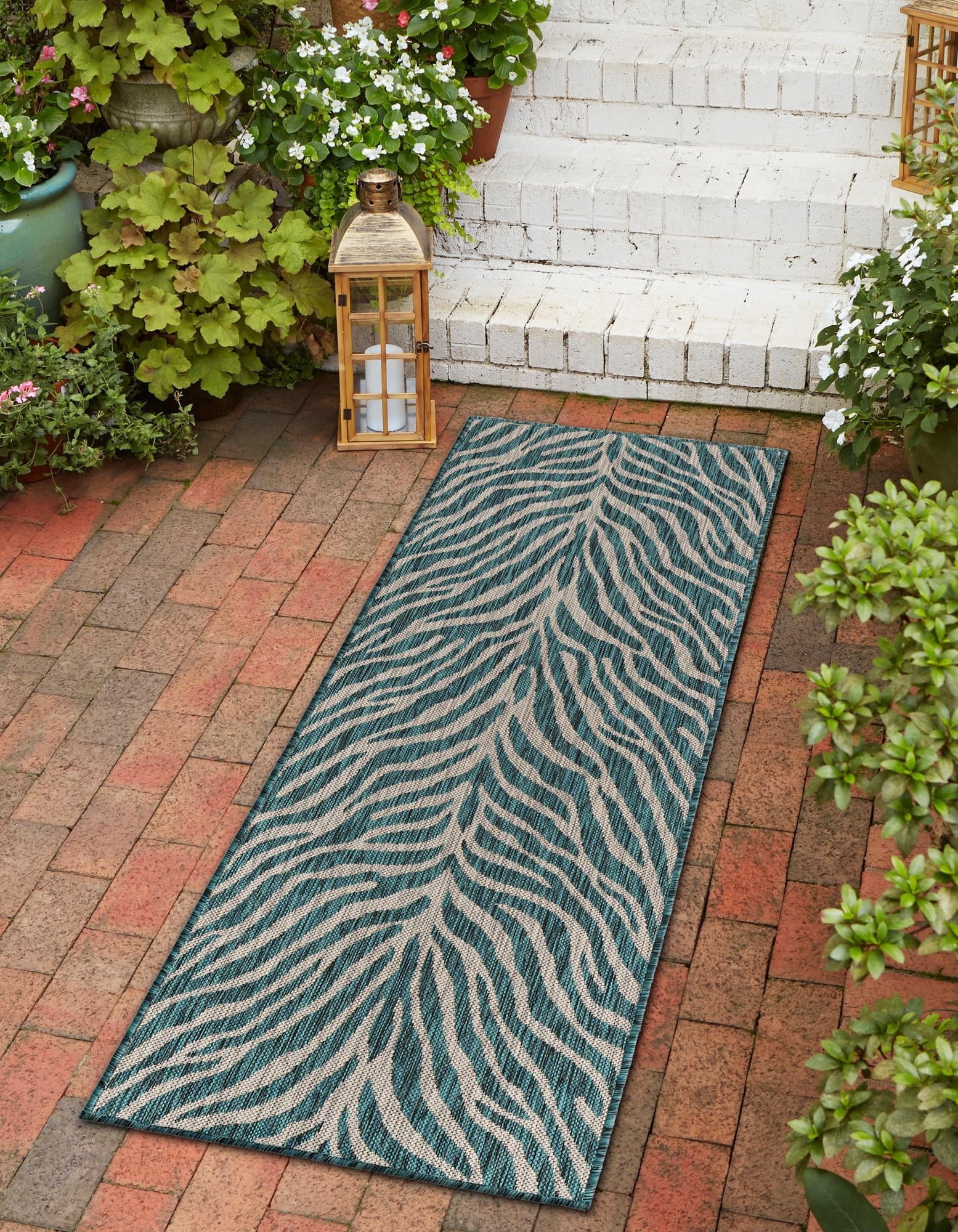 Unique Loom Outdoor Safari Collection Area Rug - Tsavo (2' x 7' 10 ...