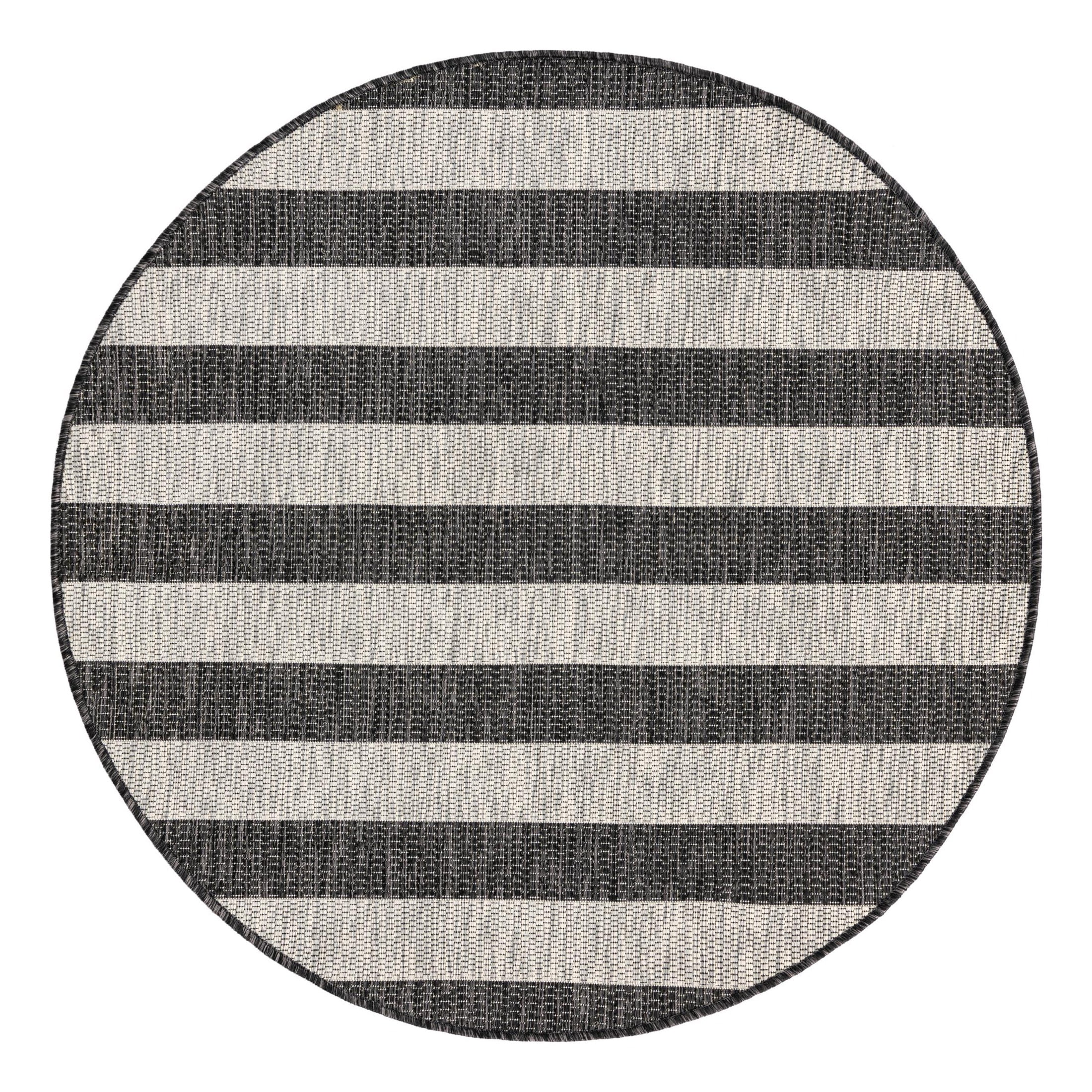 Unique Loom Outdoor Striped Collection Area Rug - Distressed Stripe (4 ...