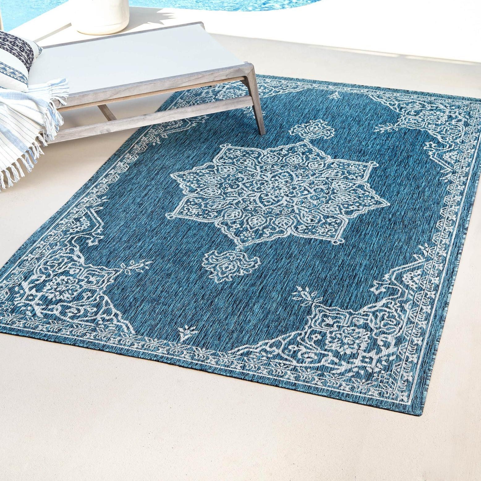 Unique Loom Outdoor Traditional Collection Area Rug - Antique (10' x 14 ...