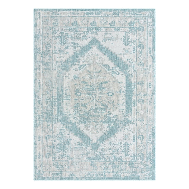 Unique Loom Outdoor Traditional Collection Area Rug - Valeria (7' 1" x ...