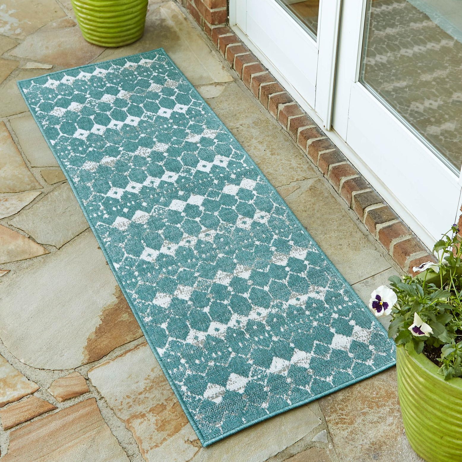 Unique Loom Outdoor Trellis Collection Area Rug - Cardak (2' x 8 ...