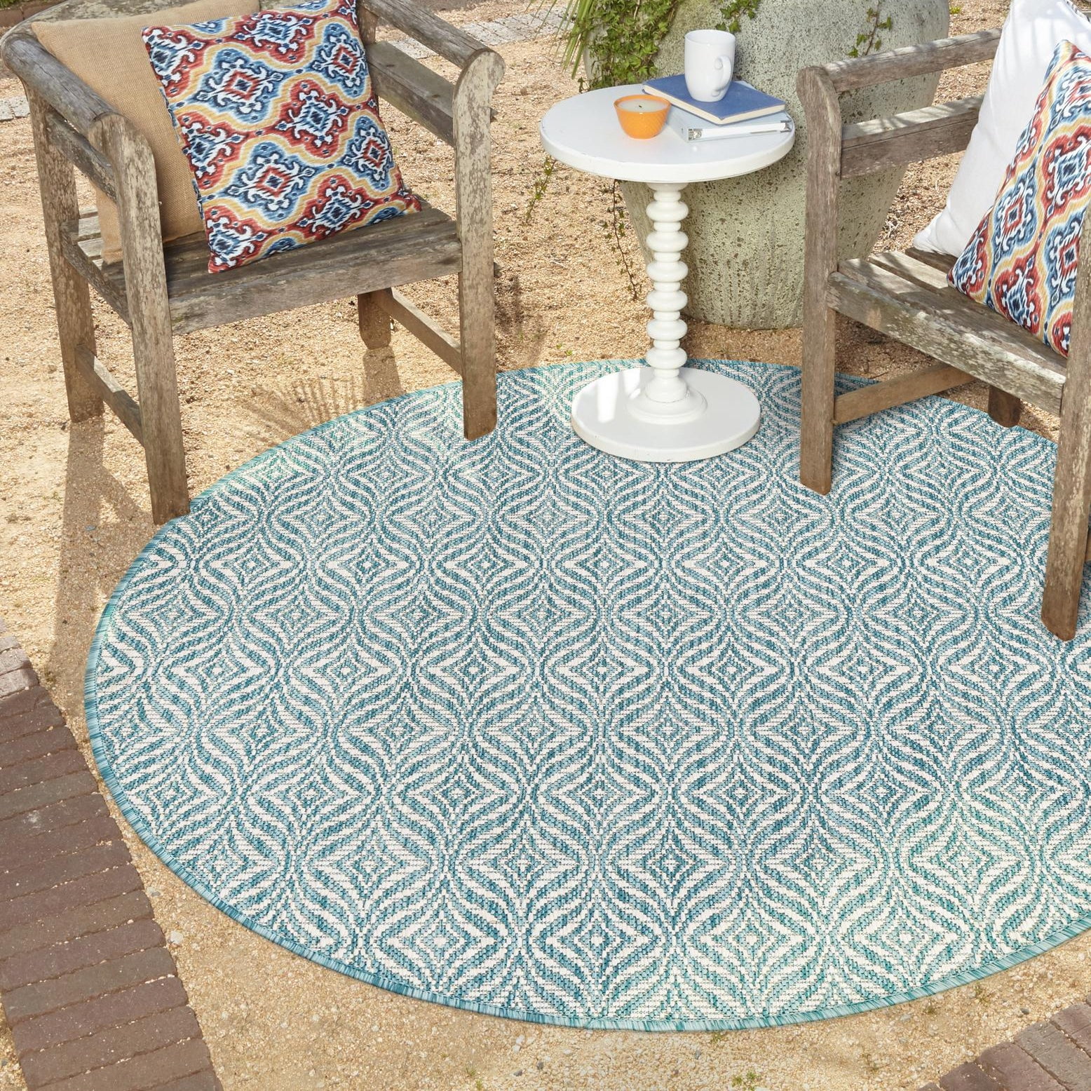 Unique Loom Outdoor Trellis Collection Area Rug - Deco Trellis (4' 1 ...
