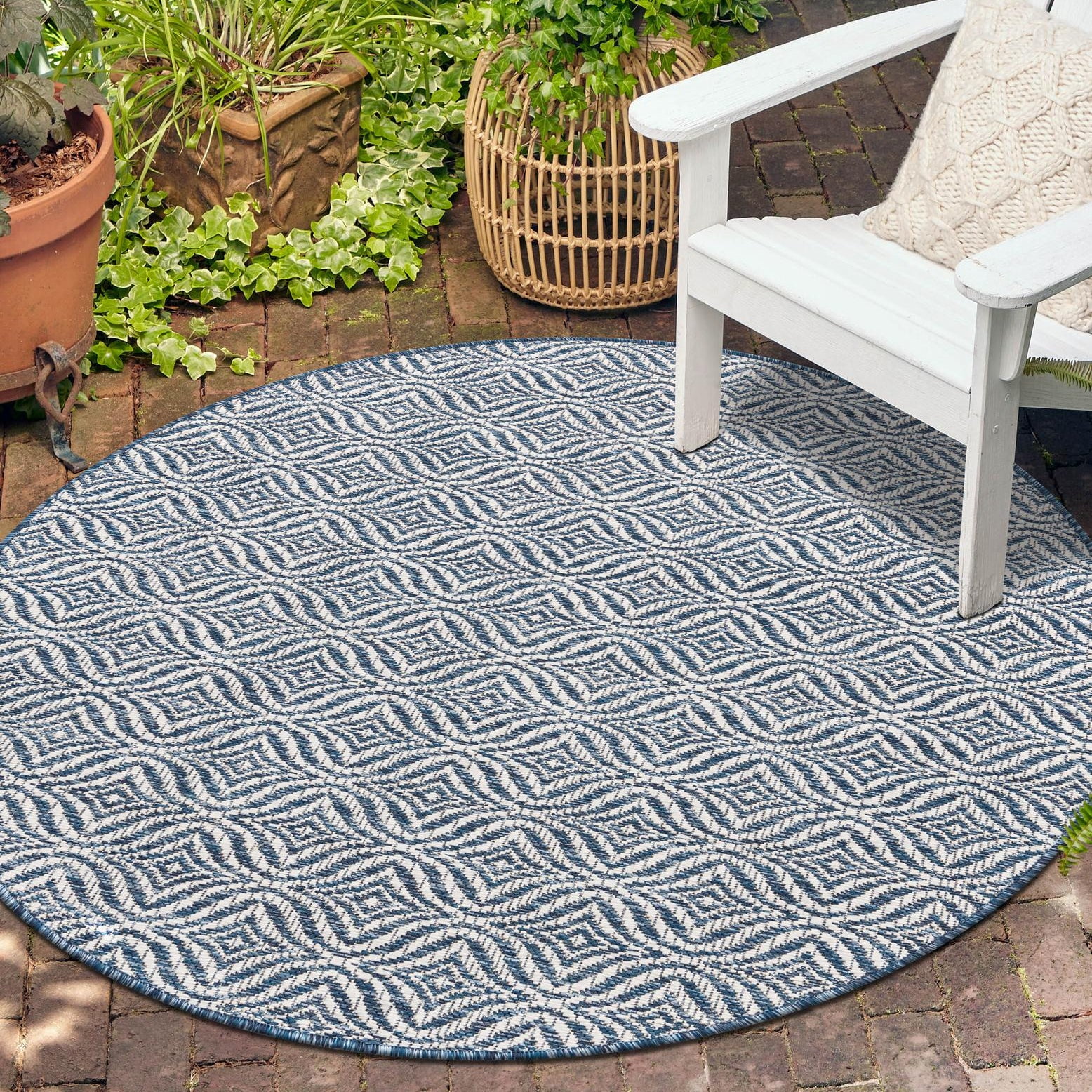 Unique Loom Outdoor Trellis Collection Area Rug - Deco Trellis (4' 1 ...