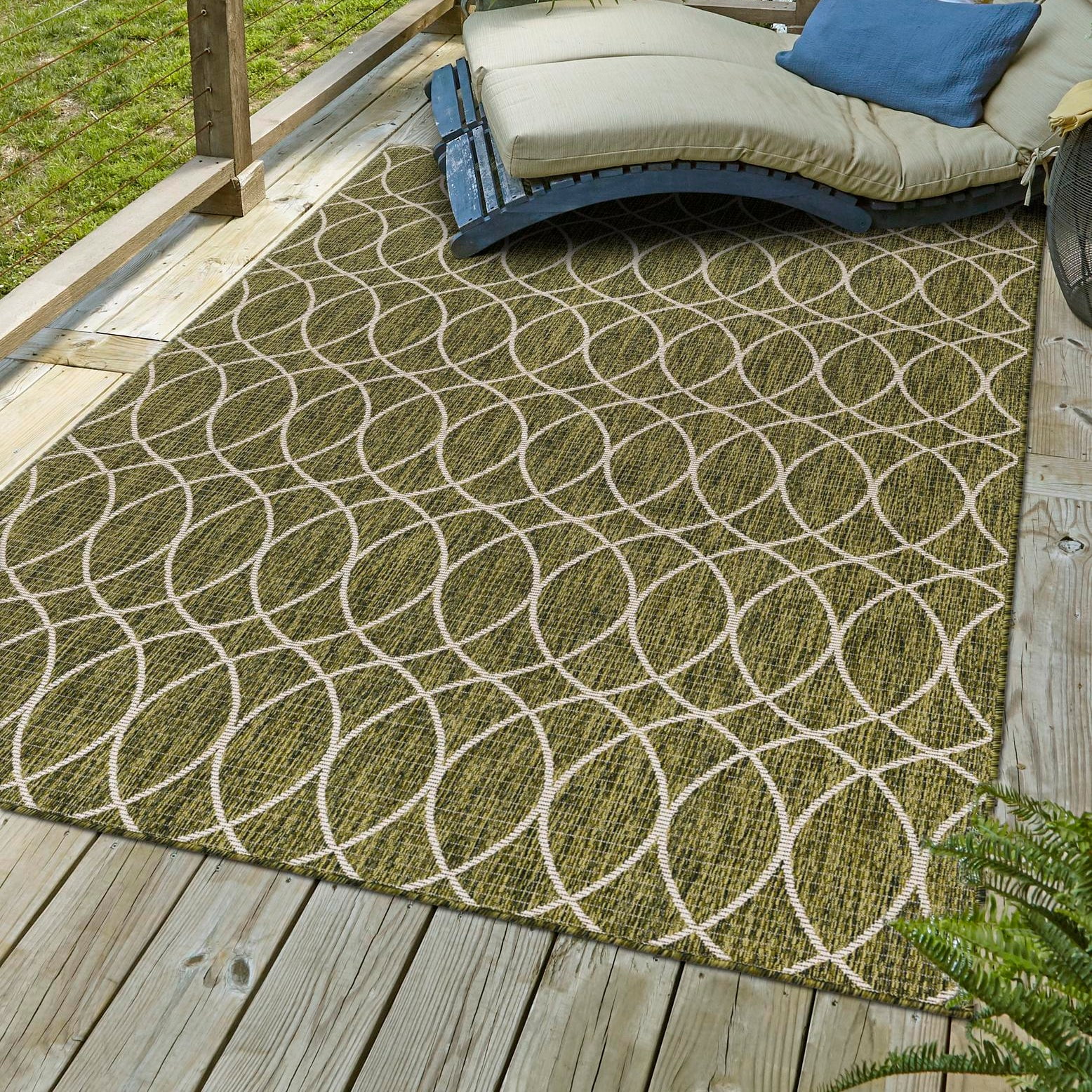 Unique Loom Outdoor Trellis Collection Area Rug - Gitter (7' 10" x 11 ...