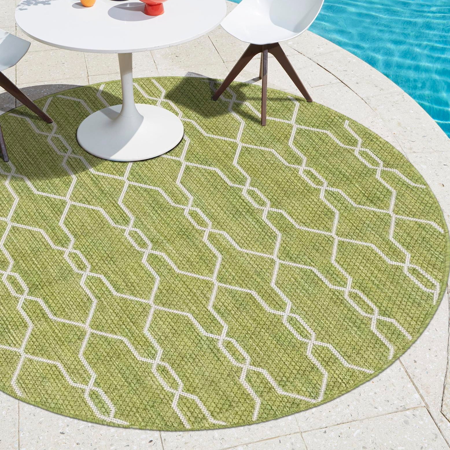 Unique Loom Outdoor Trellis Collection Area Rug - Links Trellis (4' 1 ...