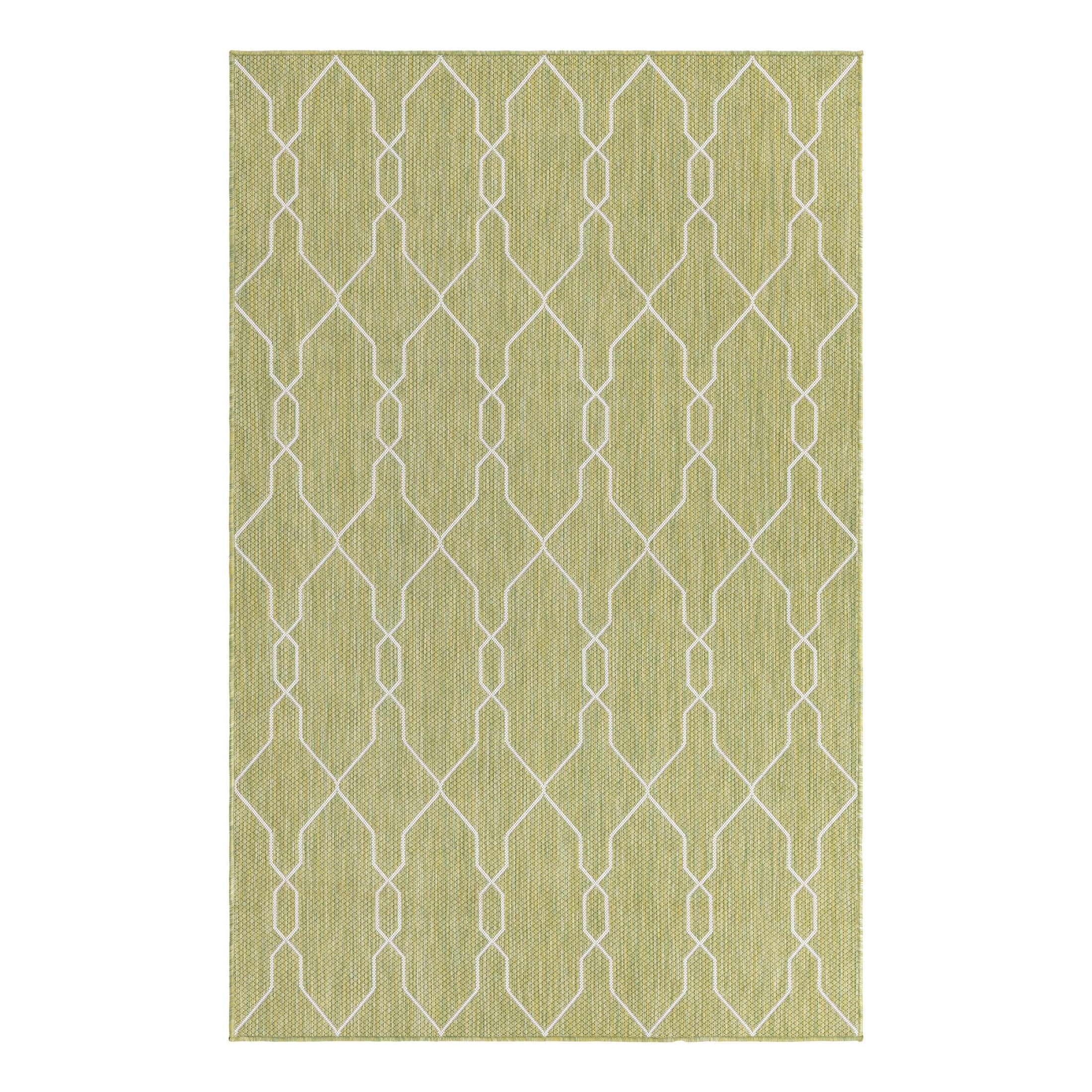 Unique Loom Outdoor Trellis Collection Area Rug - Links Trellis (5' 3 ...