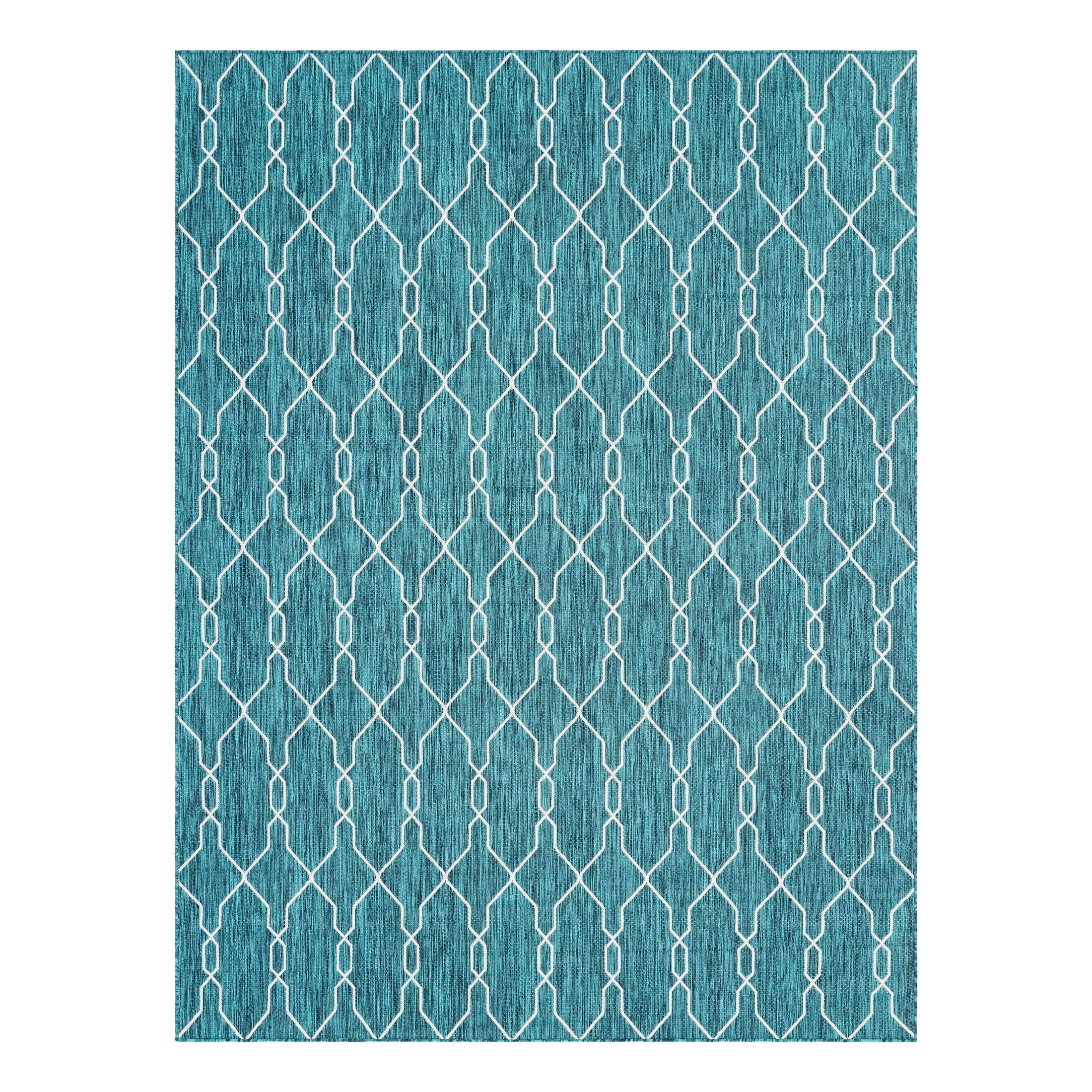 Unique Loom Outdoor Trellis Collection Area Rug - Links Trellis (9' x ...