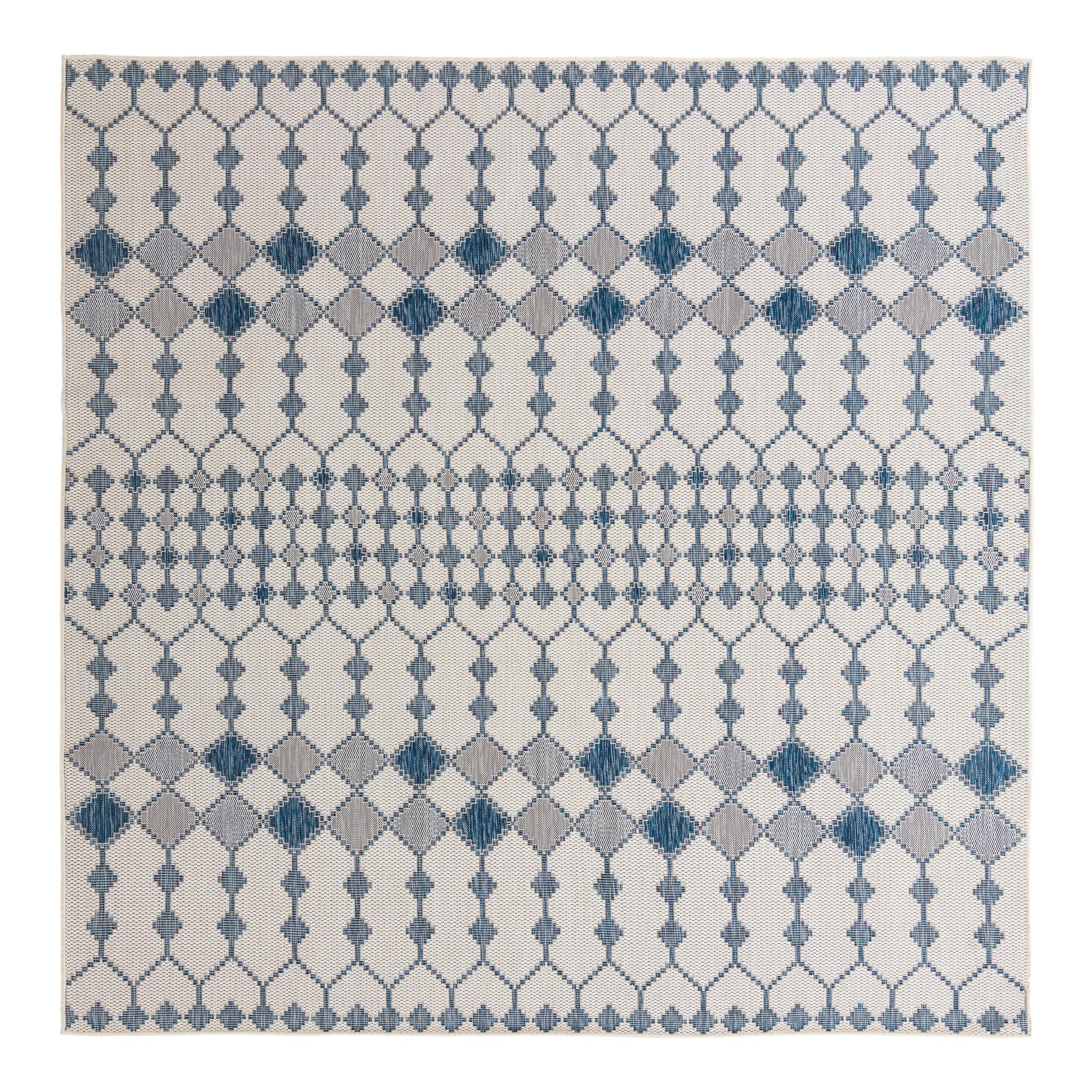 Unique Loom Outdoor Trellis Collection Area Rug - Traliccio (10' Square ...