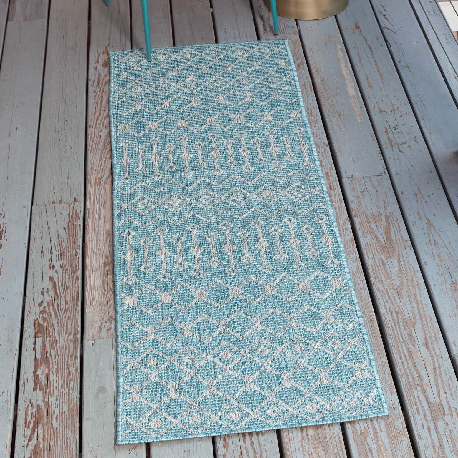 Unique Loom Outdoor Trellis Collection Area Rug - Tribal Trellis (2' x ...