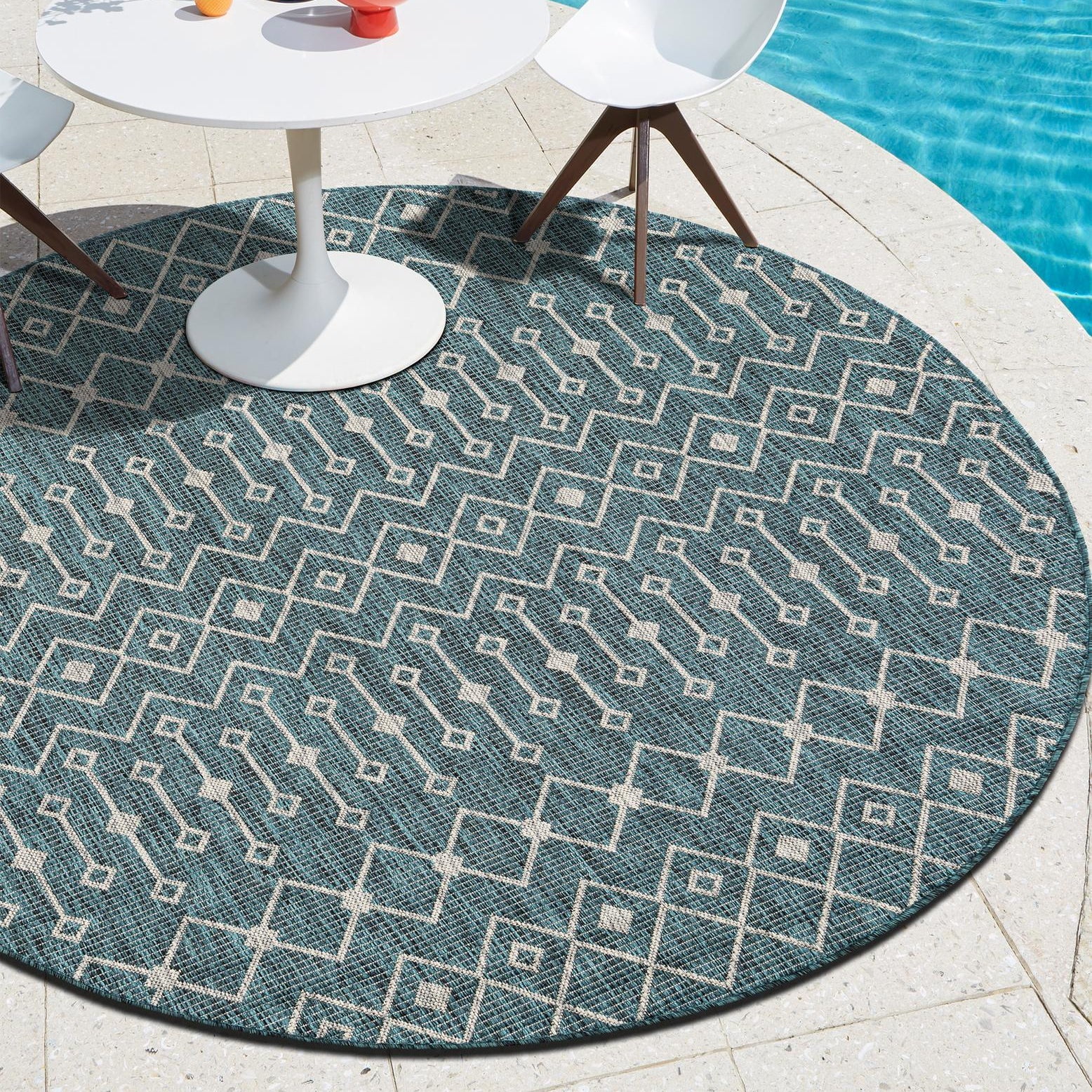 Unique Loom Outdoor Trellis Collection Area Rug - Tribal Trellis (6' 1 ...
