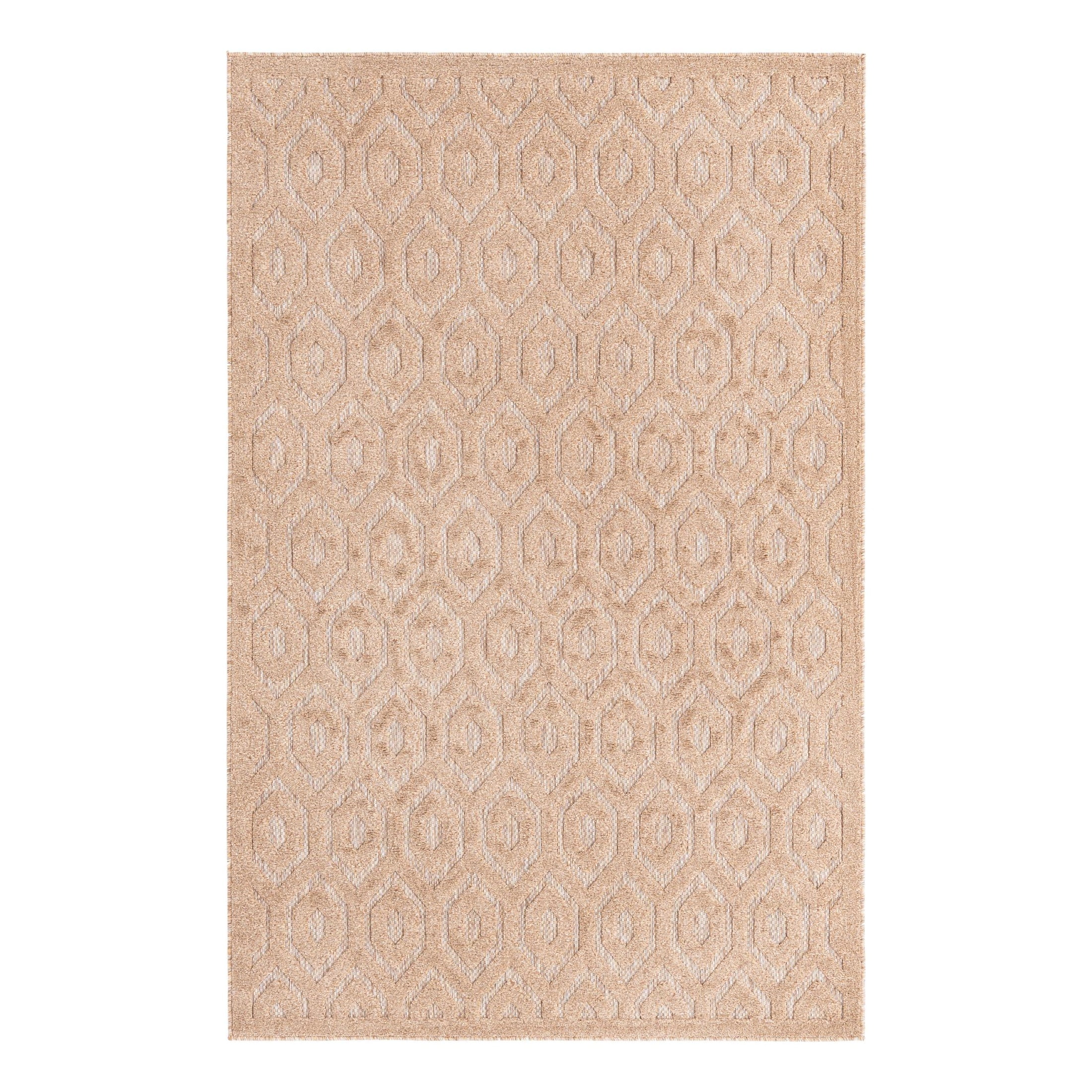 Unique Loom Outdoor Trellis Textured Collection Area Rug - Spatial (5 ...