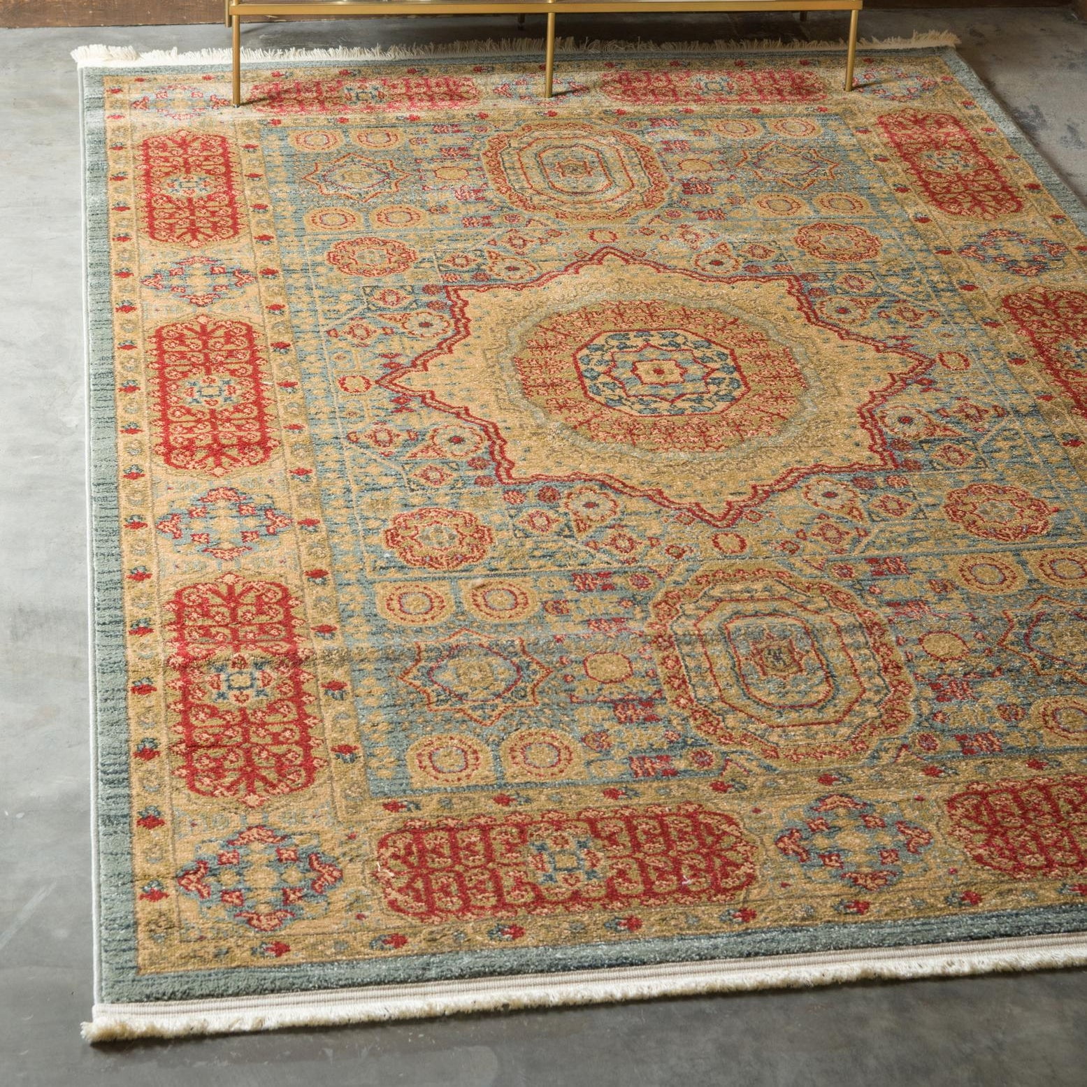 Unique Loom Palace Collection Area Rug - Amber (8' x 11' Rectangle ...